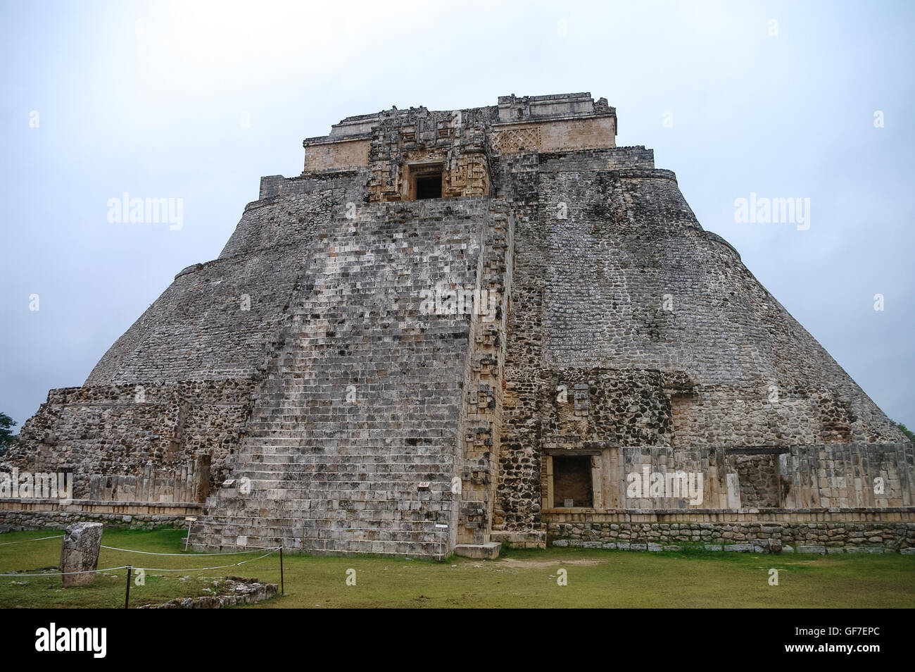 Great Pyramid of Uxmal Yucatan Mexico Stock Photo - Alamy