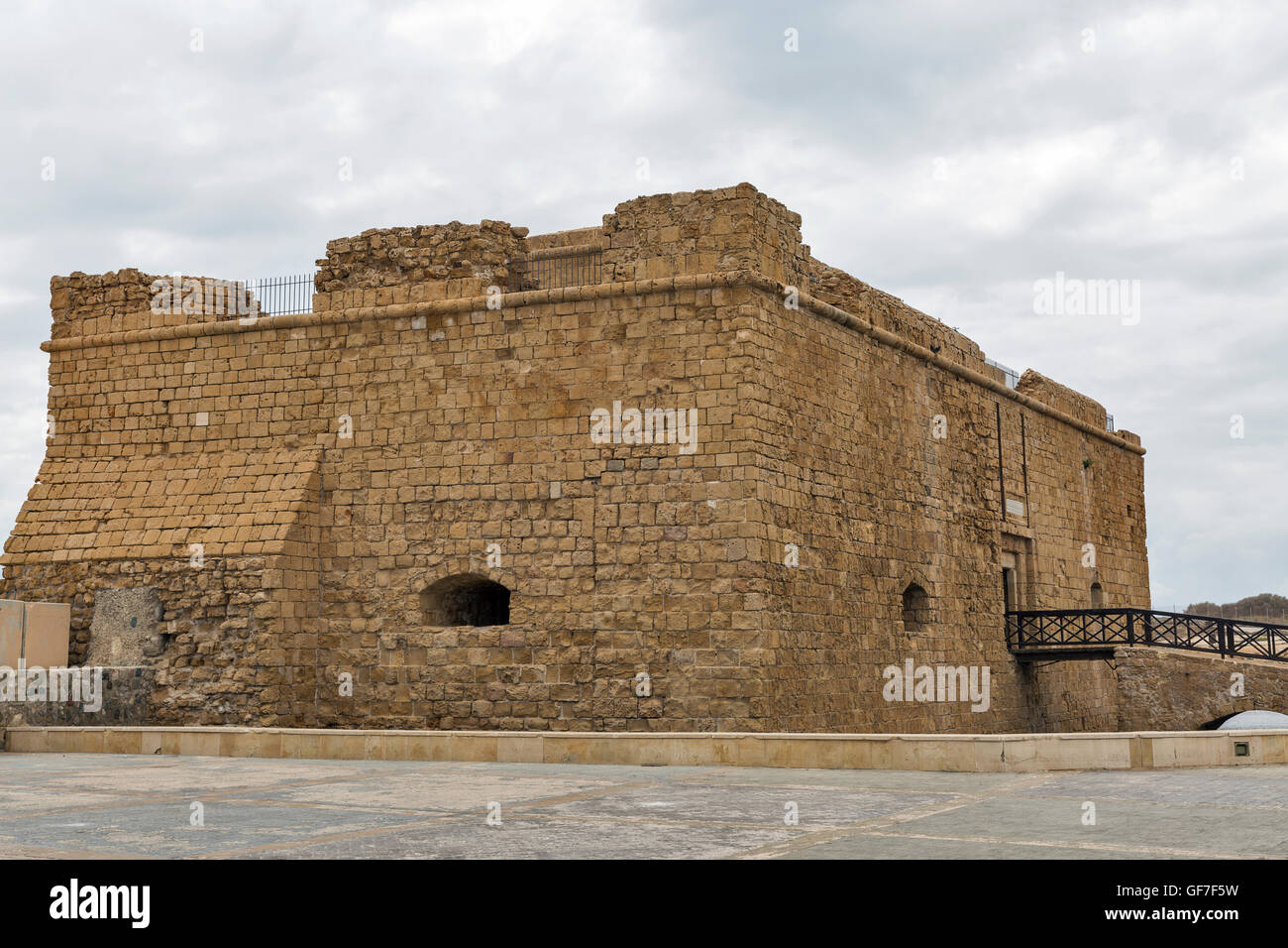 Medieval fort in Paphos port on Cyprus Stock Photo - Alamy