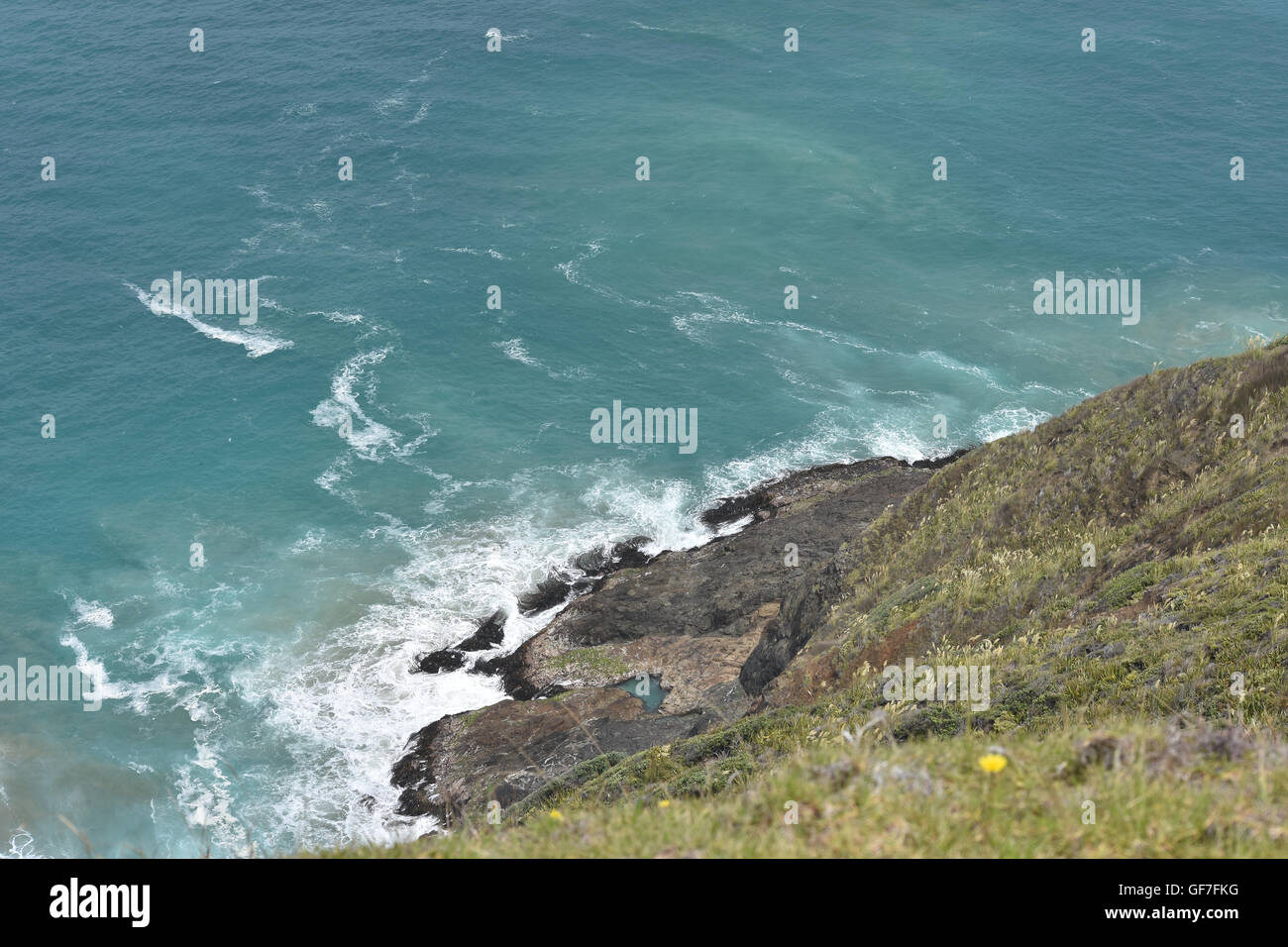 rugged coast Cape Reinga NZ Stock Photo - Alamy