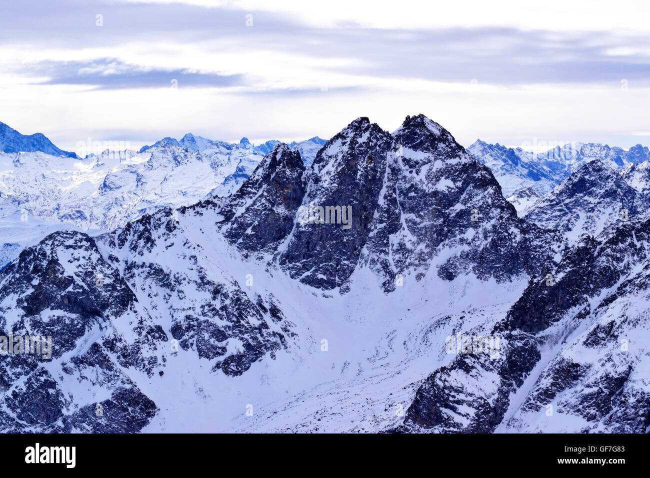 Snowy mountains in the Alps, Switzerland Stock Photo - Alamy