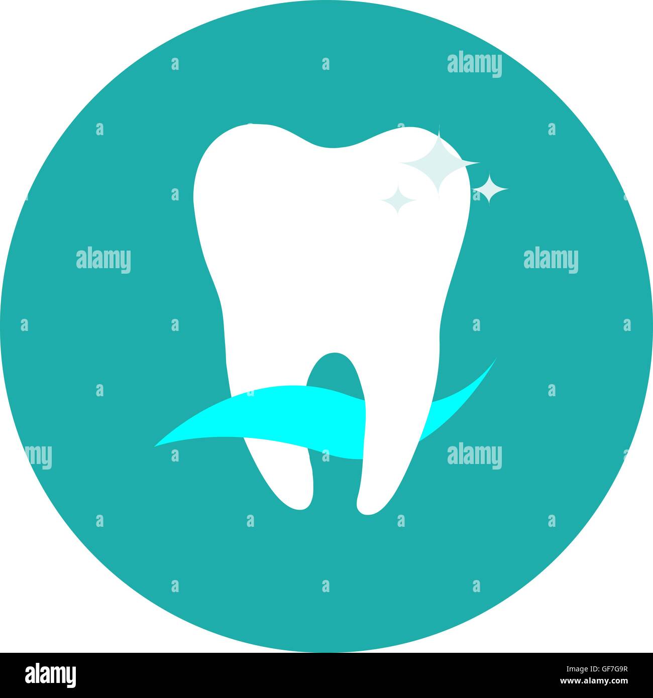 White tooth in a circle dental logo Stock Vector Image & Art - Alamy