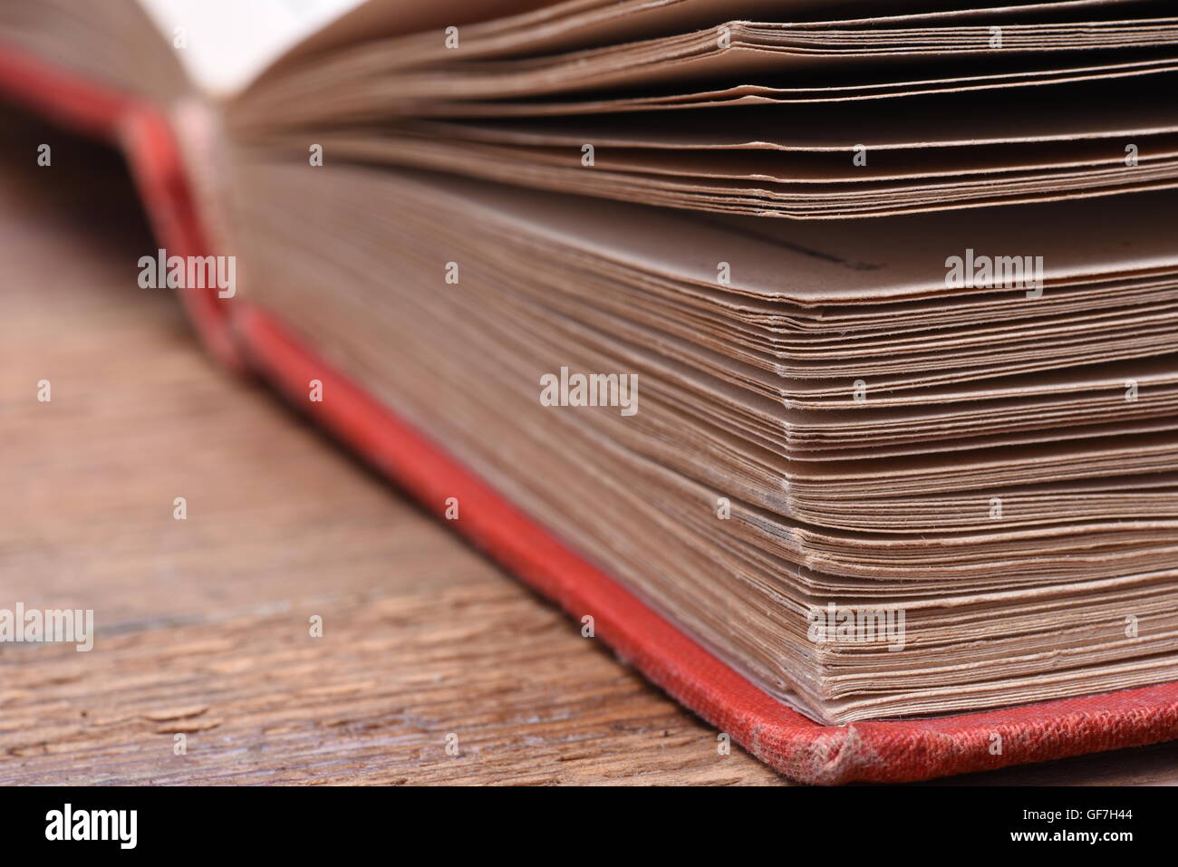 Open book closeup with selective focus Stock Photo - Alamy