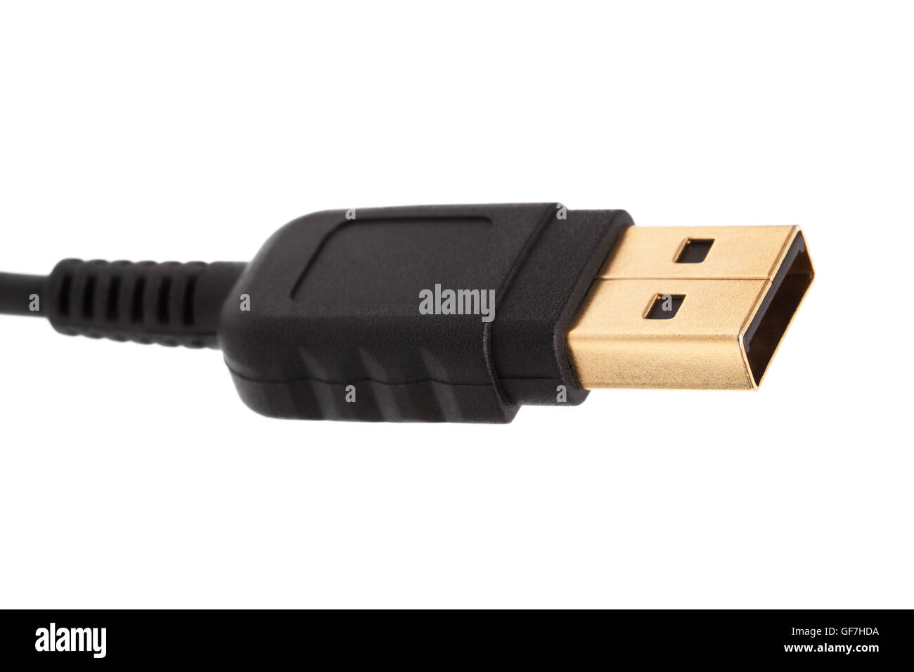 usb cable close up on white background Stock Photo - Alamy