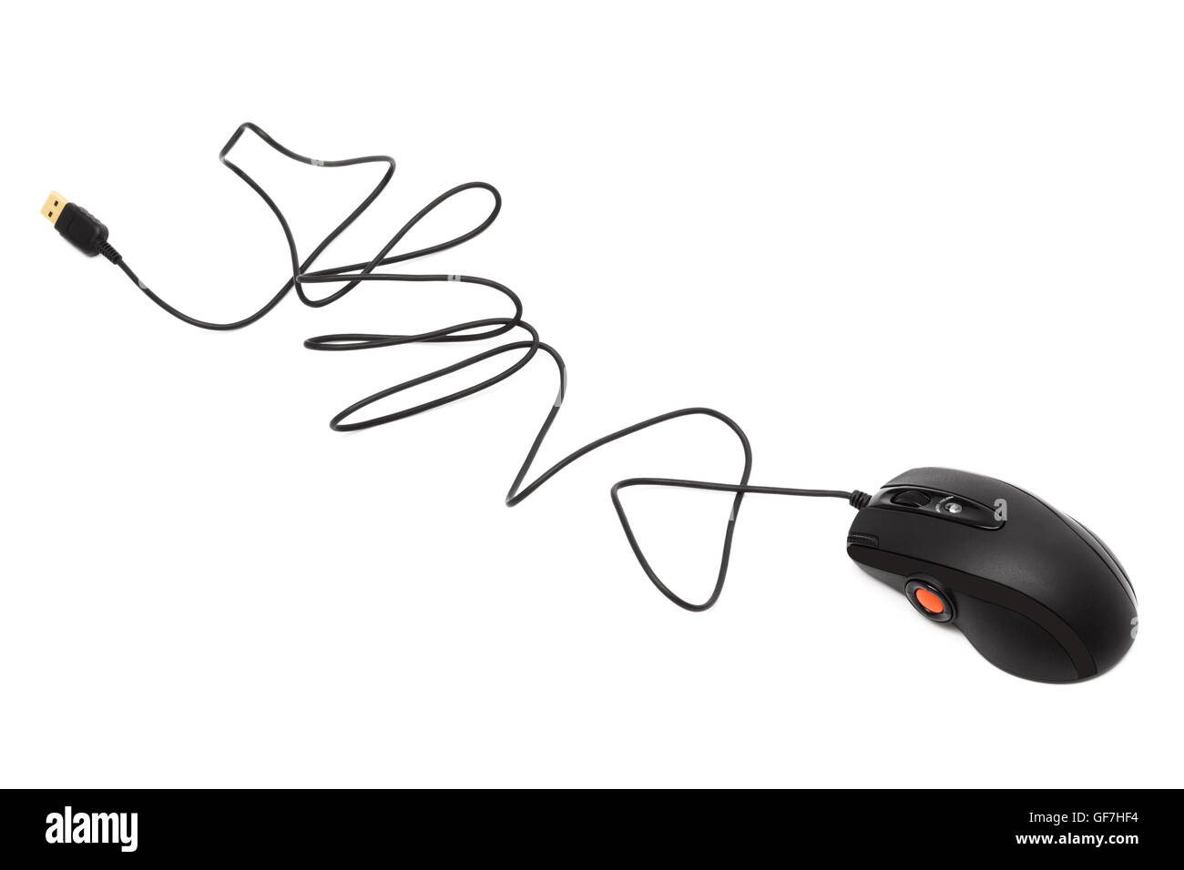 The mouse with a wheel on a white background Stock Photo - Alamy