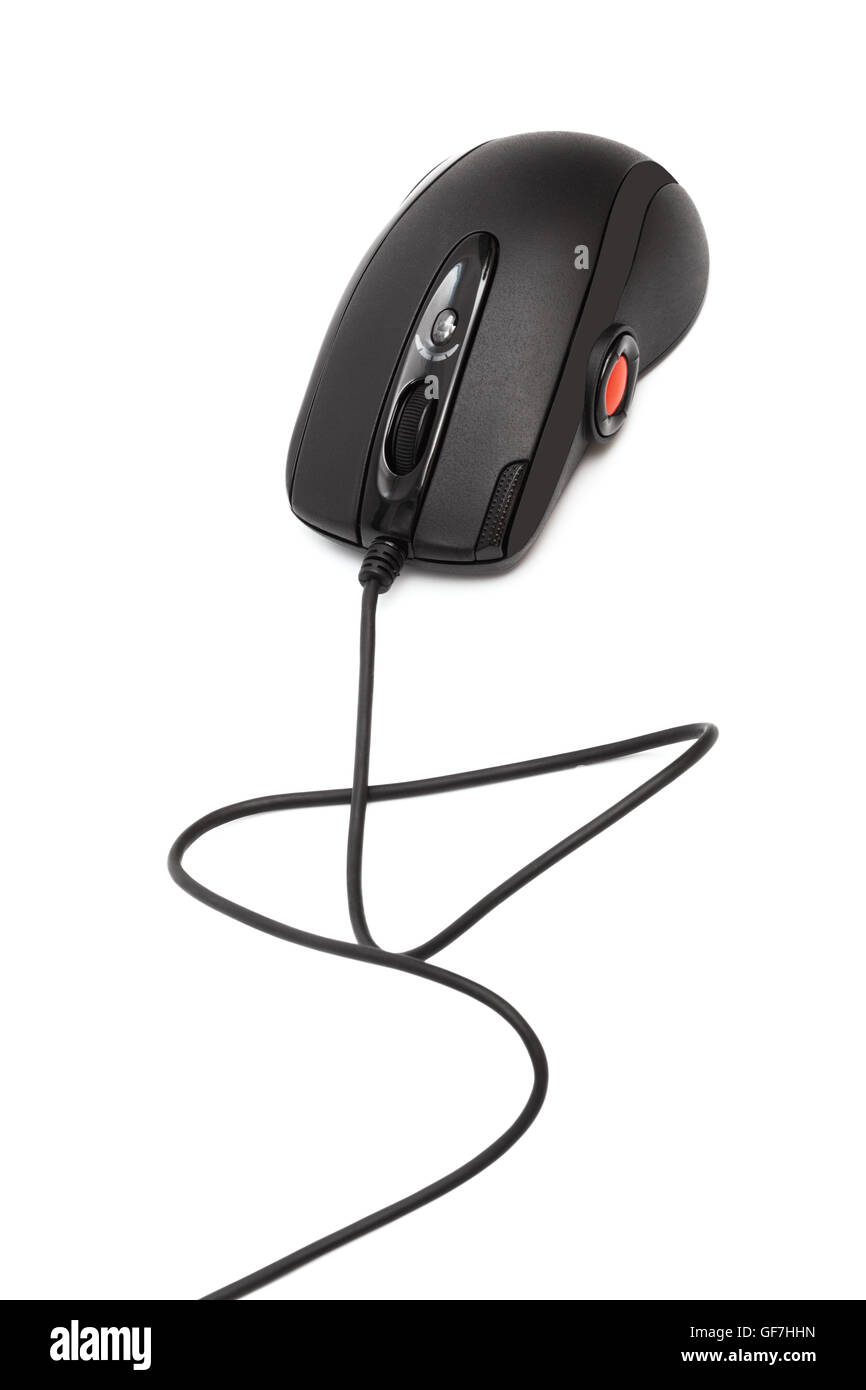 The mouse with a wheel on a white background Stock Photo - Alamy