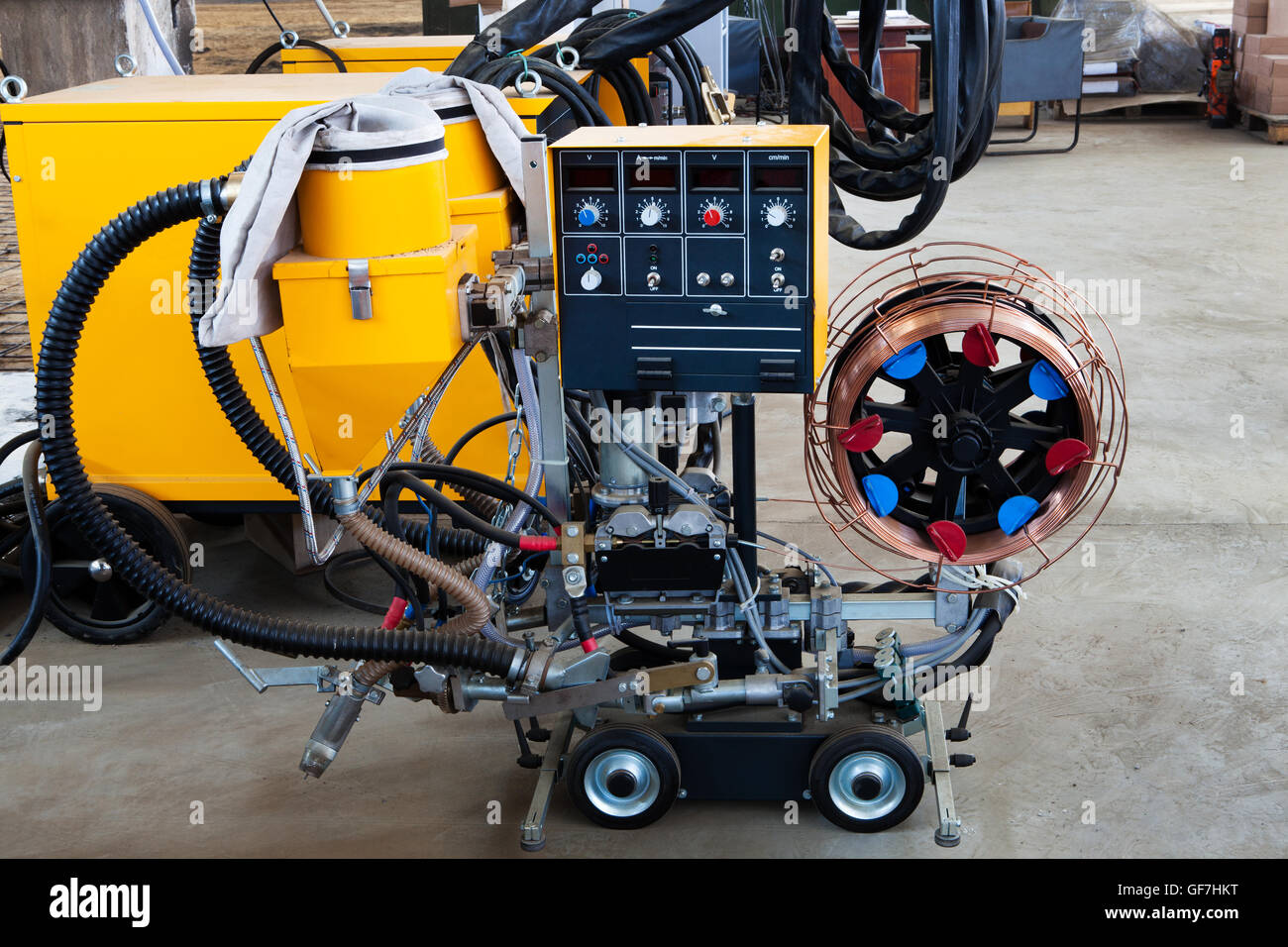 new, modern and mobile device for welding Stock Photo - Alamy