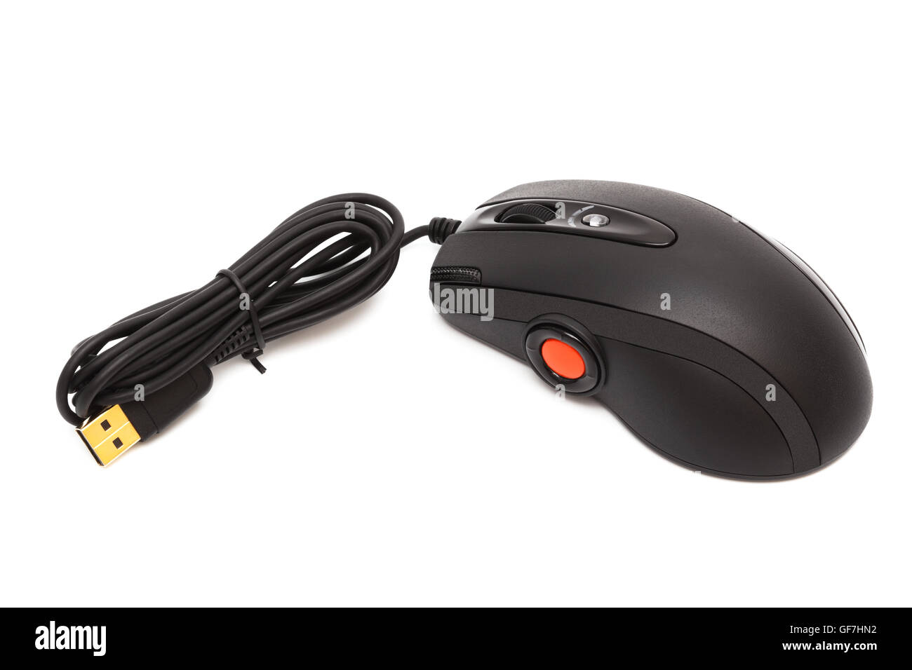 The mouse with a wheel on a white background Stock Photo - Alamy