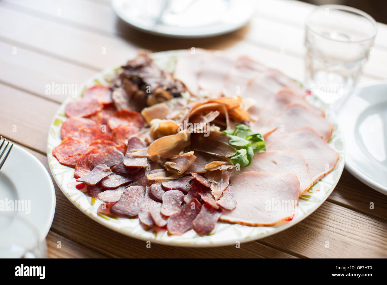 Ham meat plate hi-res stock photography and images - Alamy