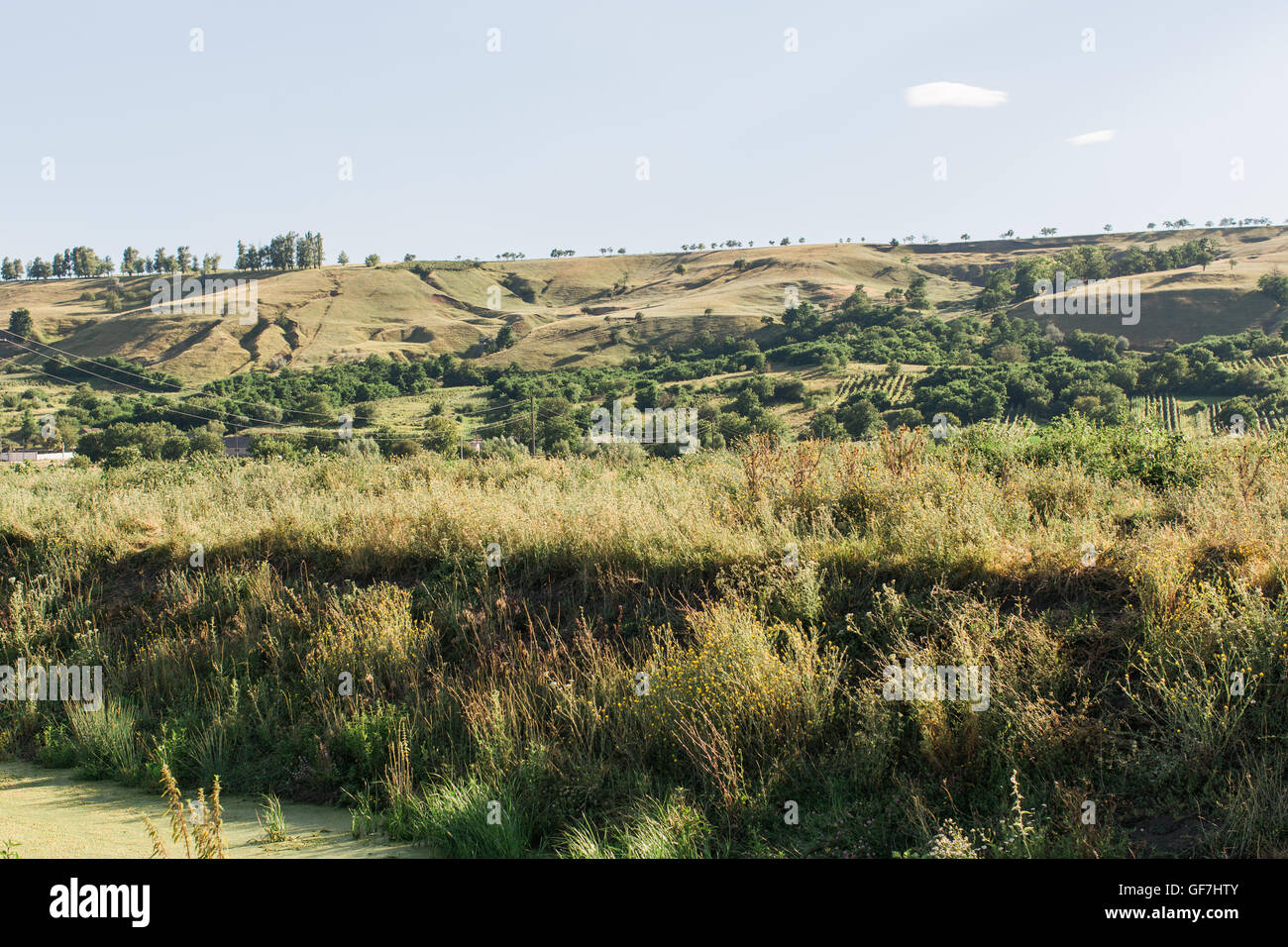 Summer landscape in the mountains and hills, Moldova Stock Photo - Alamy