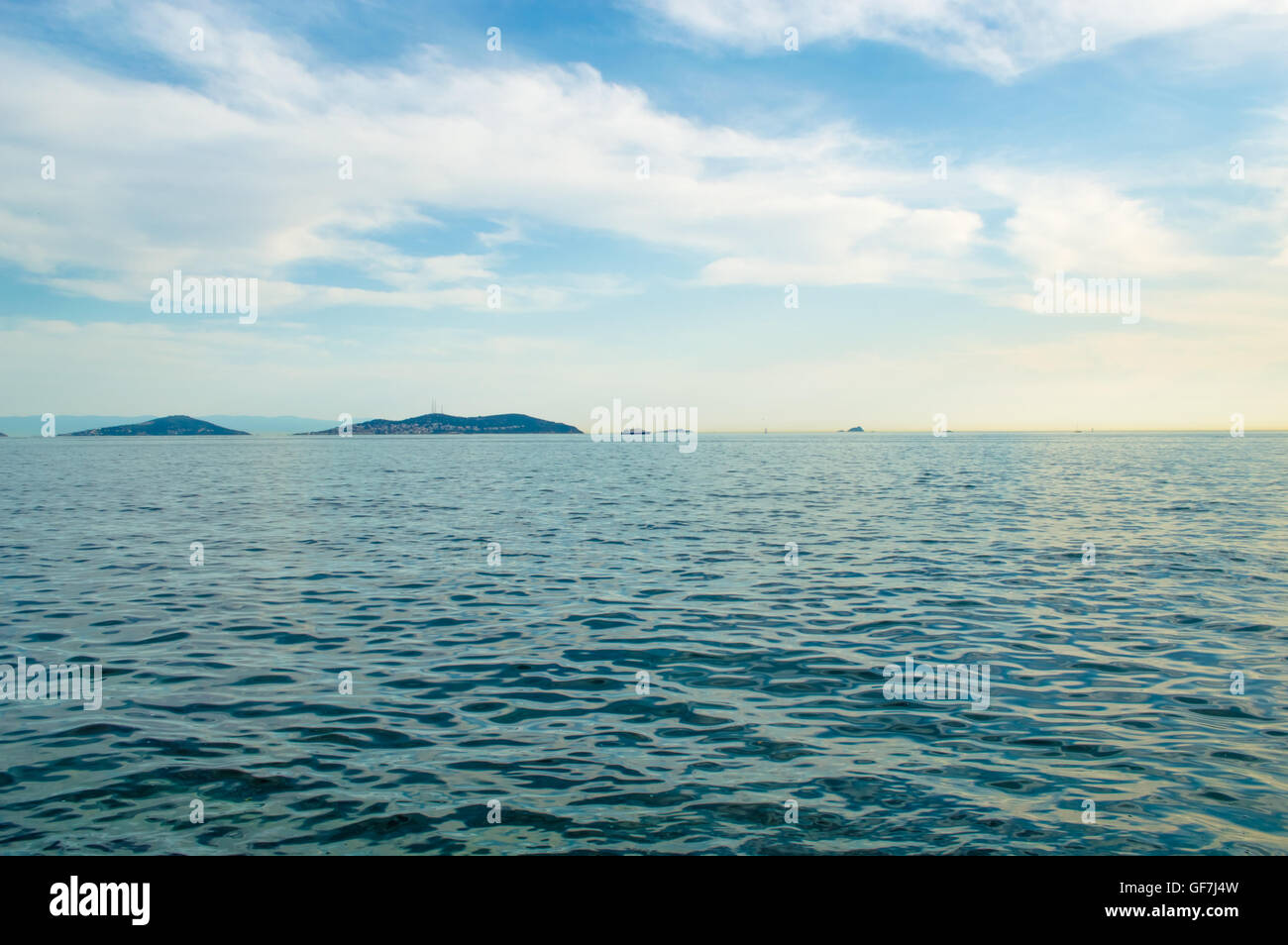 Beautiful Sea Sky Clouds and Islands Stock Photo - Alamy