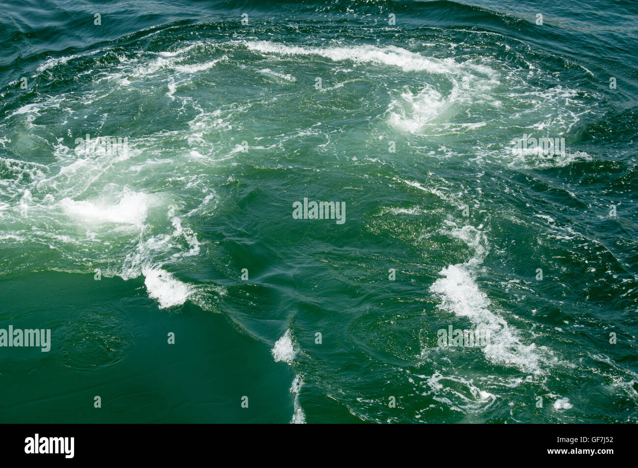 Foamy Sea Surface With Waves Stock Photo - Alamy