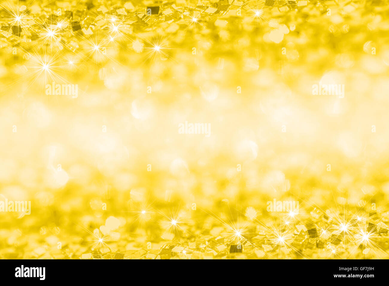 Abstract glitter yellow texture with sparkles. Holiday background Stock ...