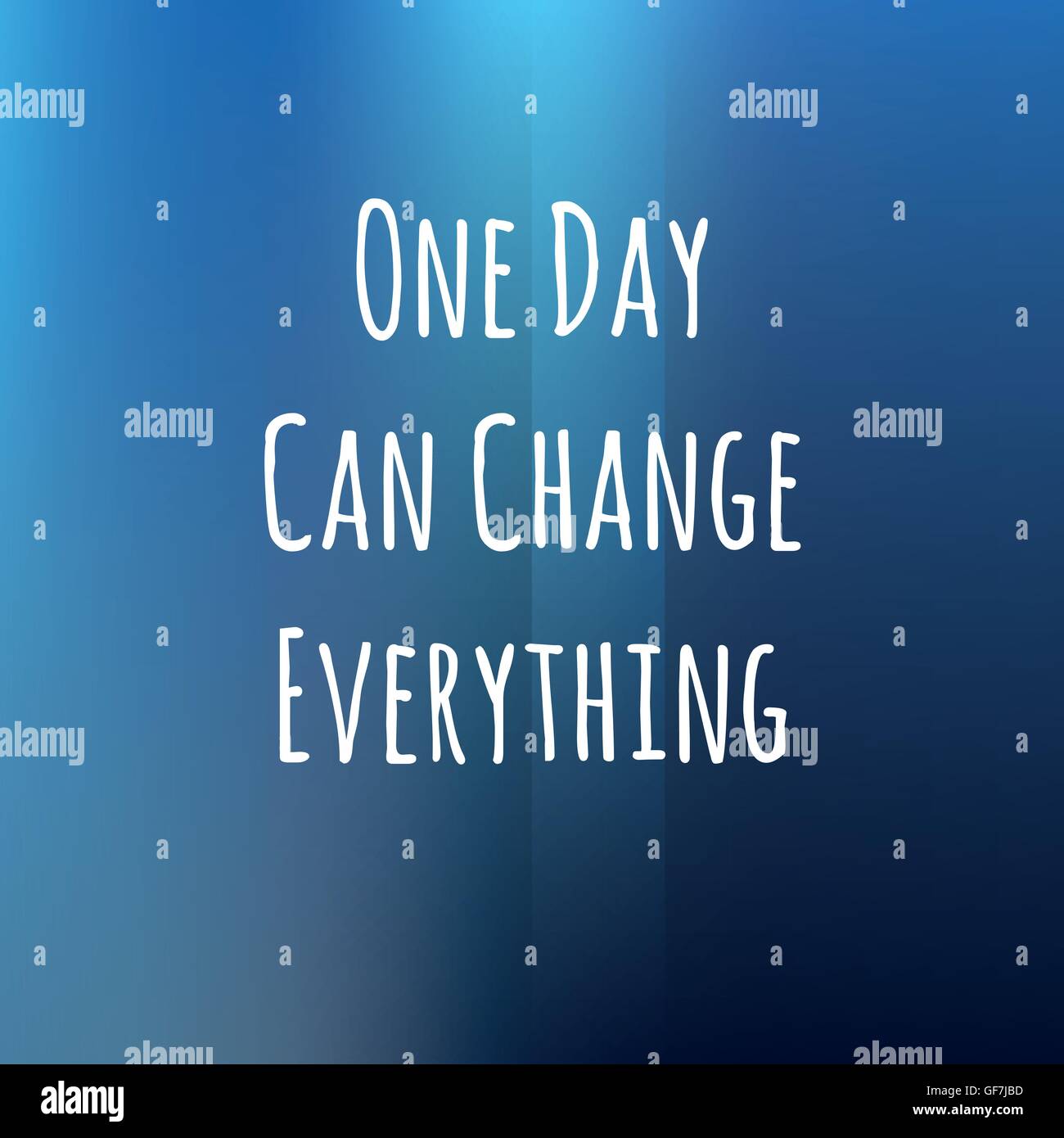 gradient background with inspiration quote ONE DAY CAN CHANGE ...