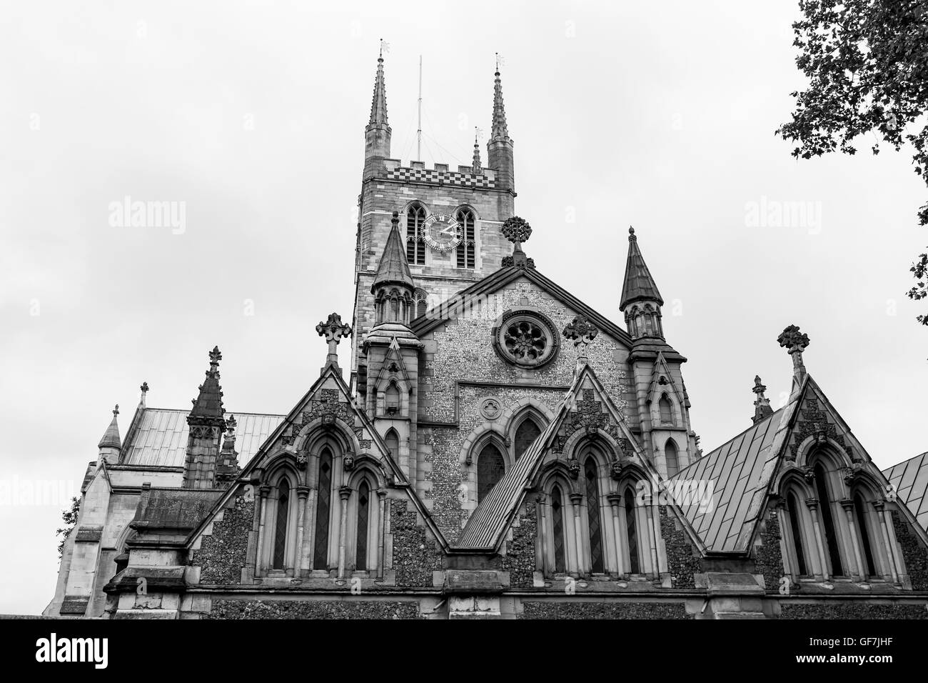 Medieval old town cathedral Black and White Stock Photos & Images - Alamy