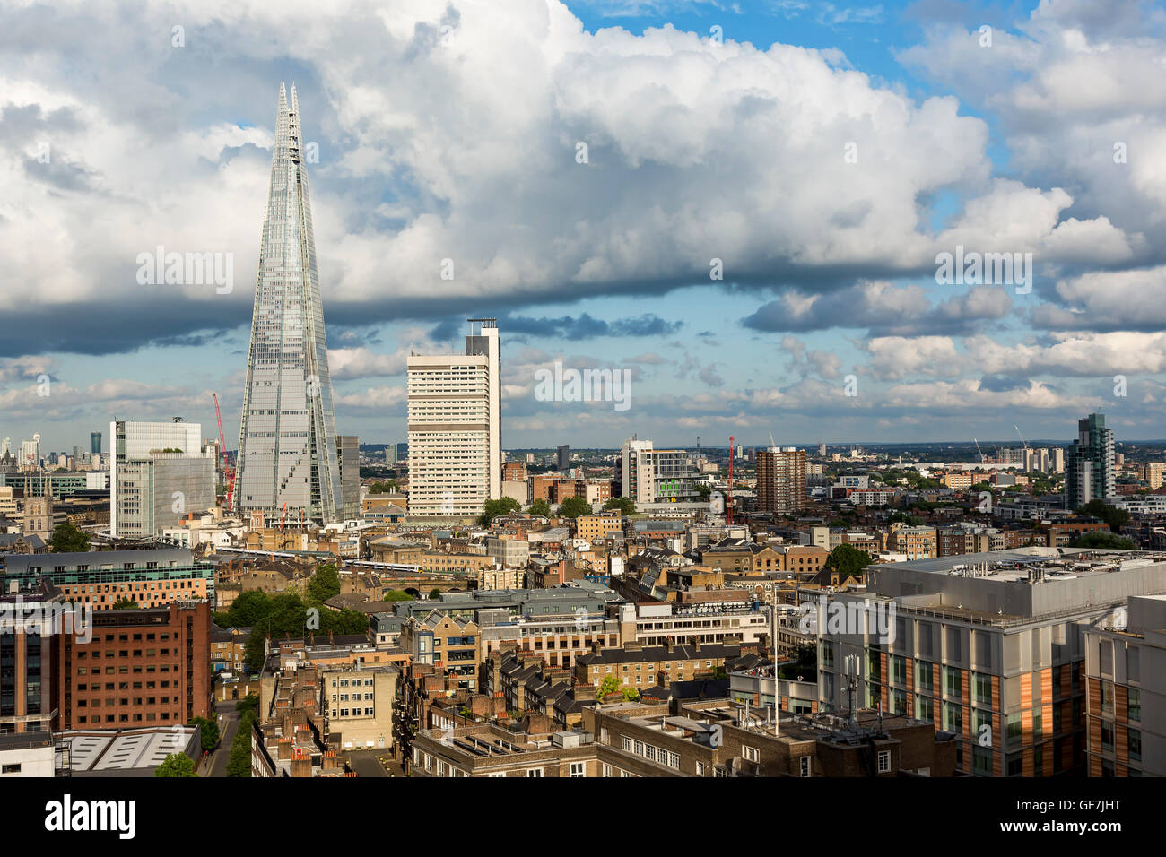 London, England - June 2016. View of London skyline dominated by the ...