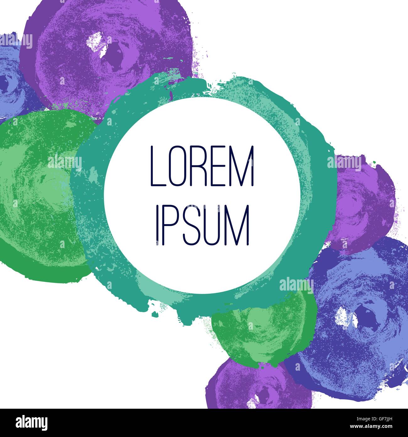 Abstract Circle Frame Design Element isolated on white background Stock ...