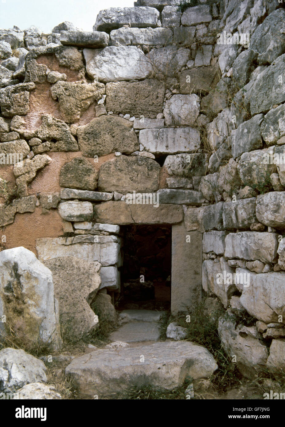 Nuragic civilization. Bronze Age (18th C. BC-2nd C. AD). Entrance of ...