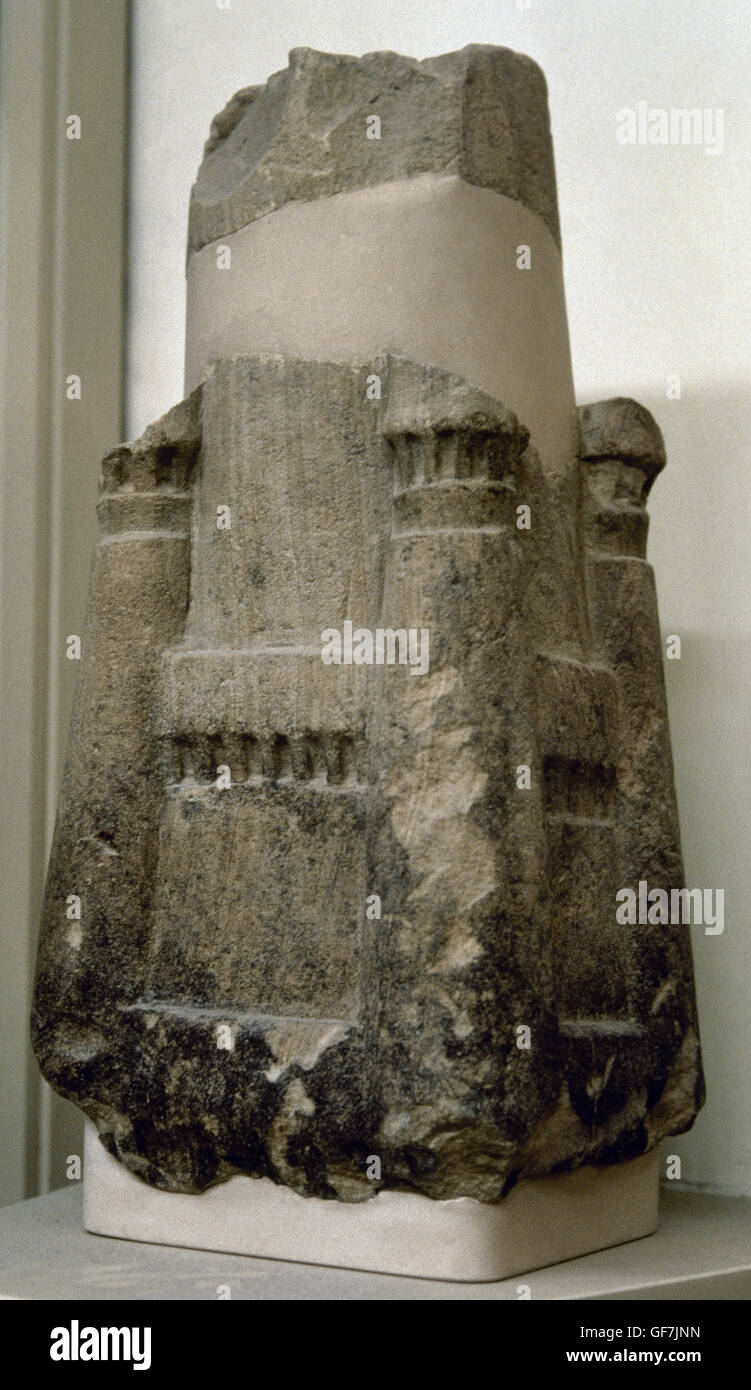 Nuragic civilization. Bronze Era. 8th-7th century BC. Model of Nuraghe ...