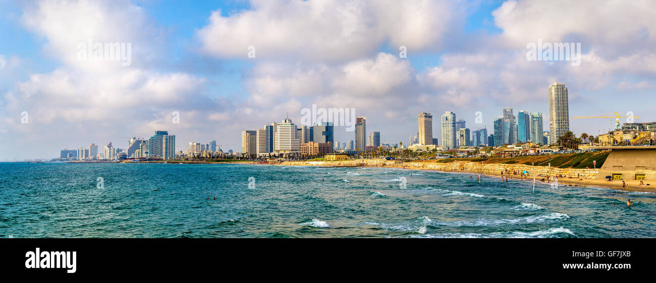 View of the Mediterranean waterfront in Tel Aviv Stock Photo - Alamy