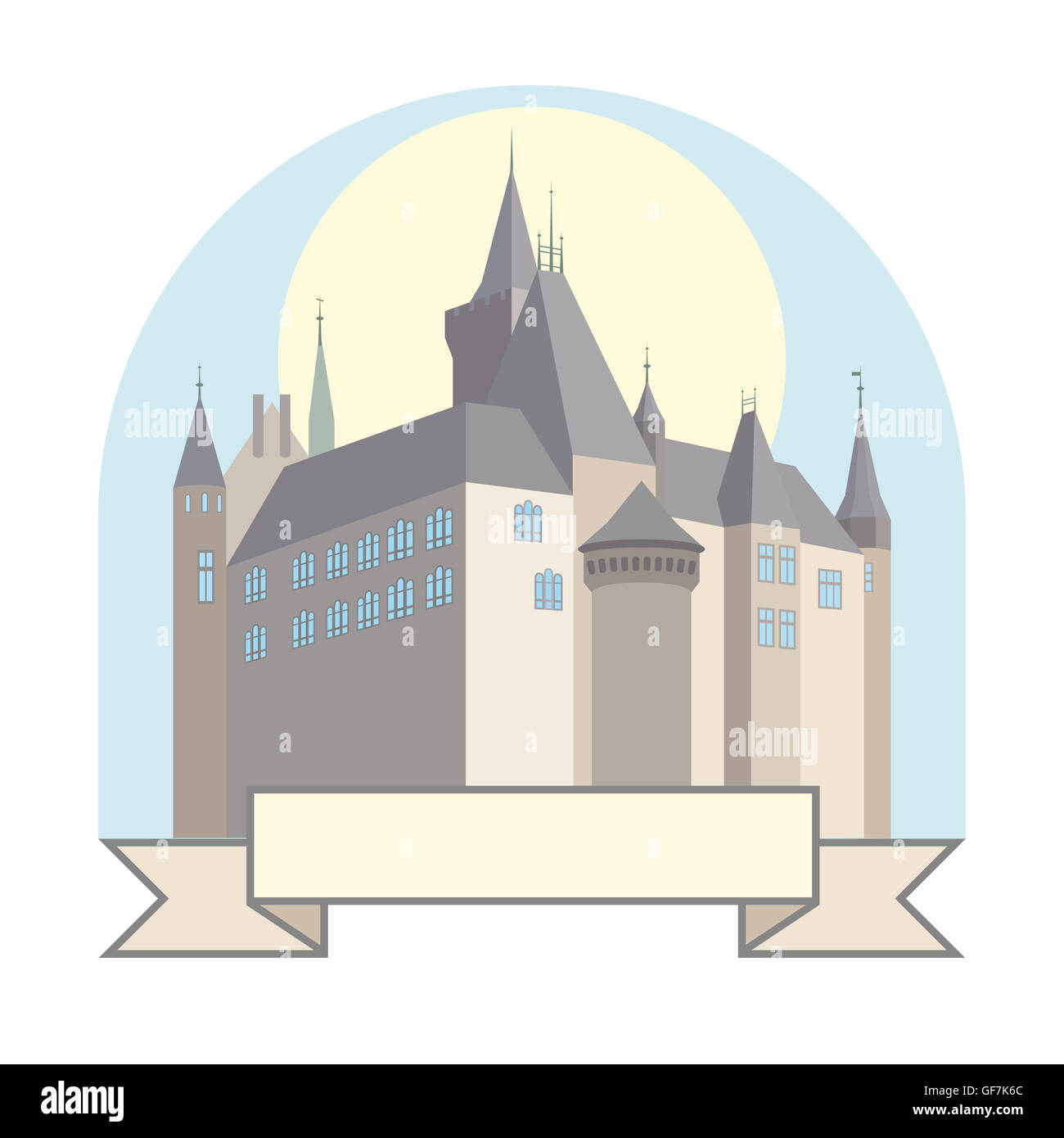 Medieval bridge castle Cut Out Stock Images & Pictures - Alamy