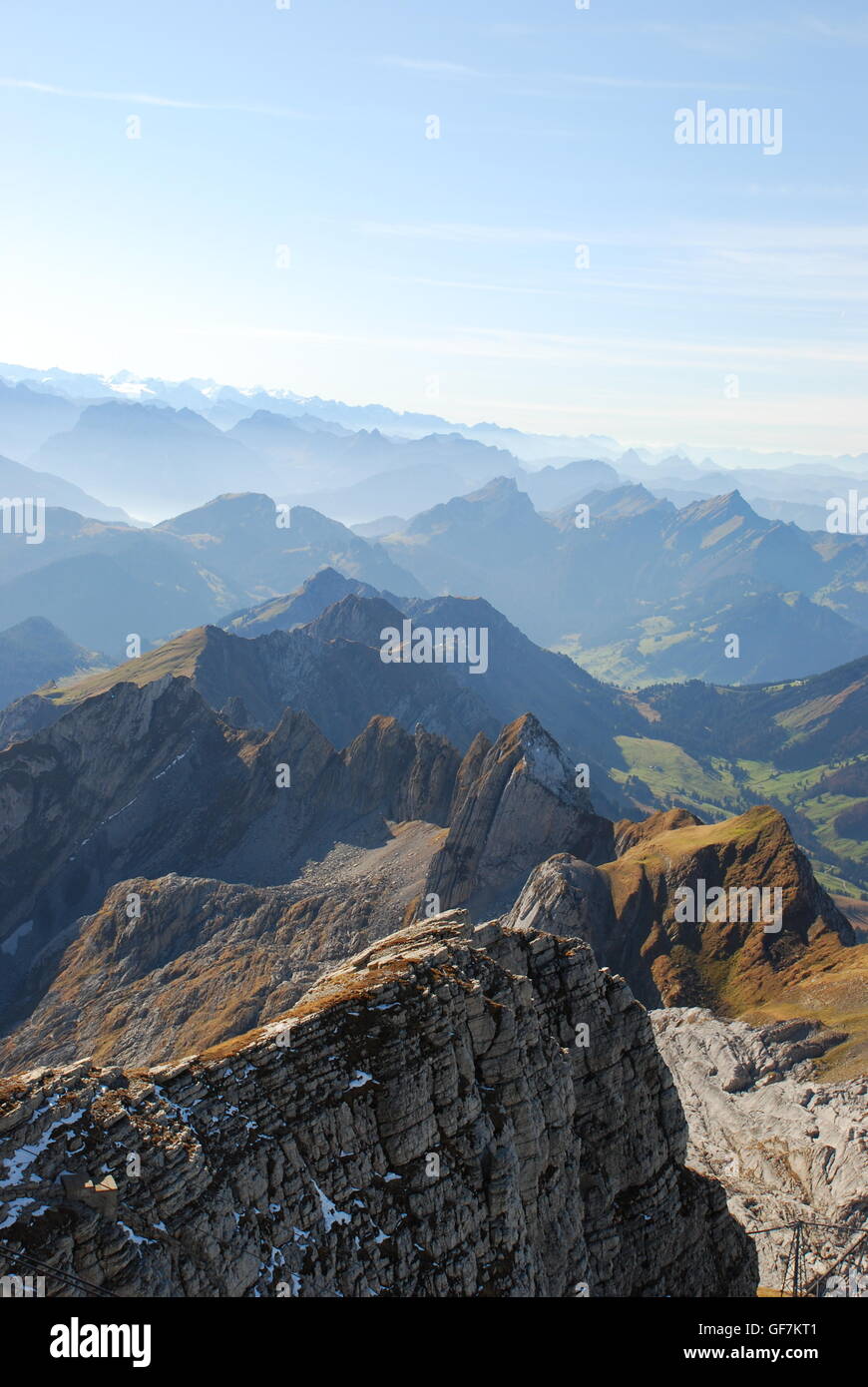 Rock cliff Swiss alps Stock Photo - Alamy