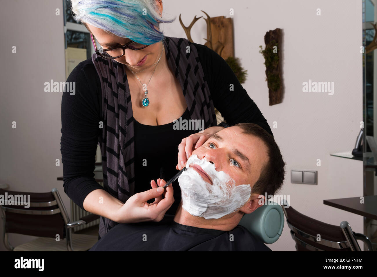 Shave hi-res stock photography and images - Alamy