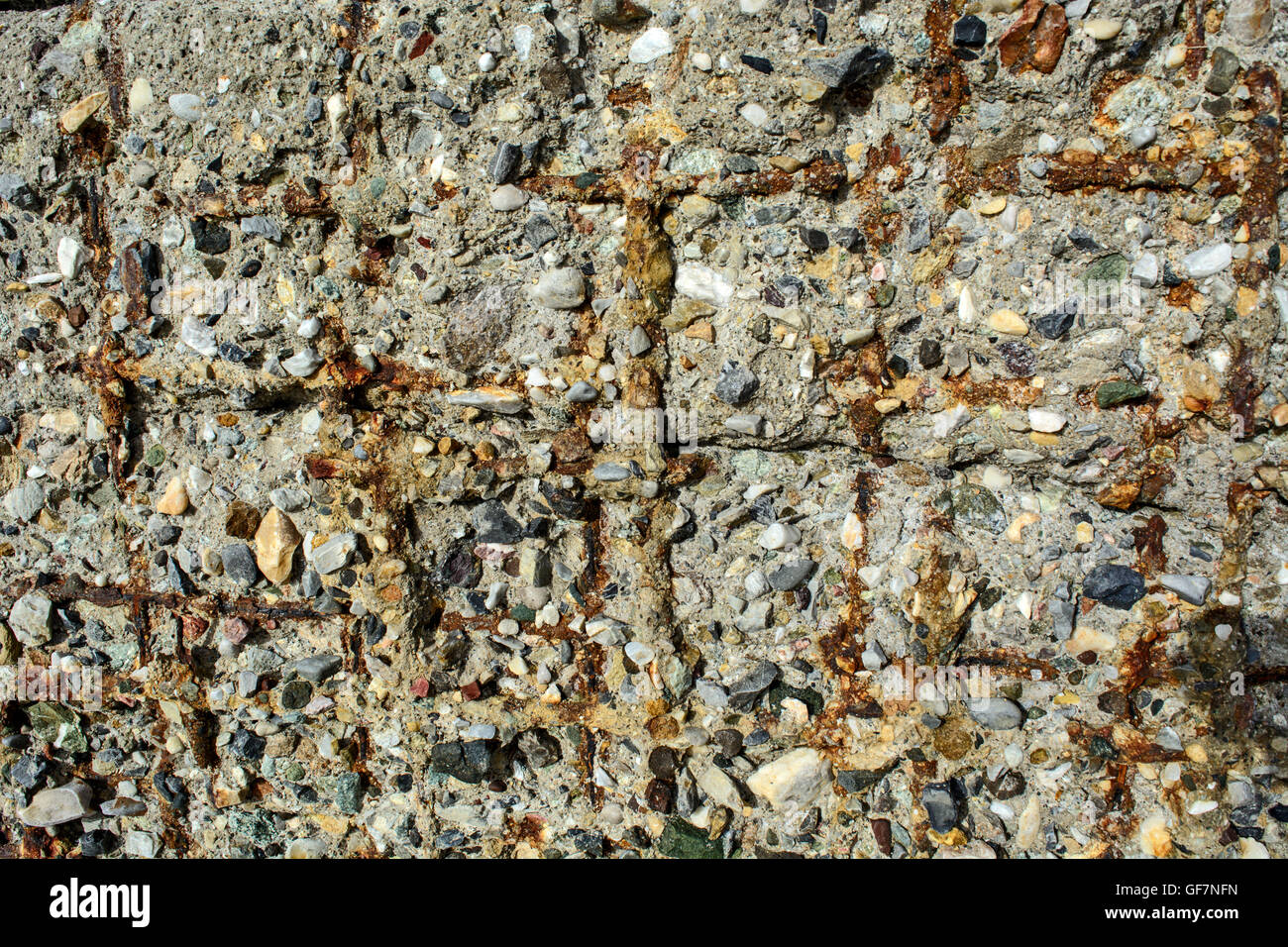 Old damaged concrete slab which shows the armature Stock Photo - Alamy