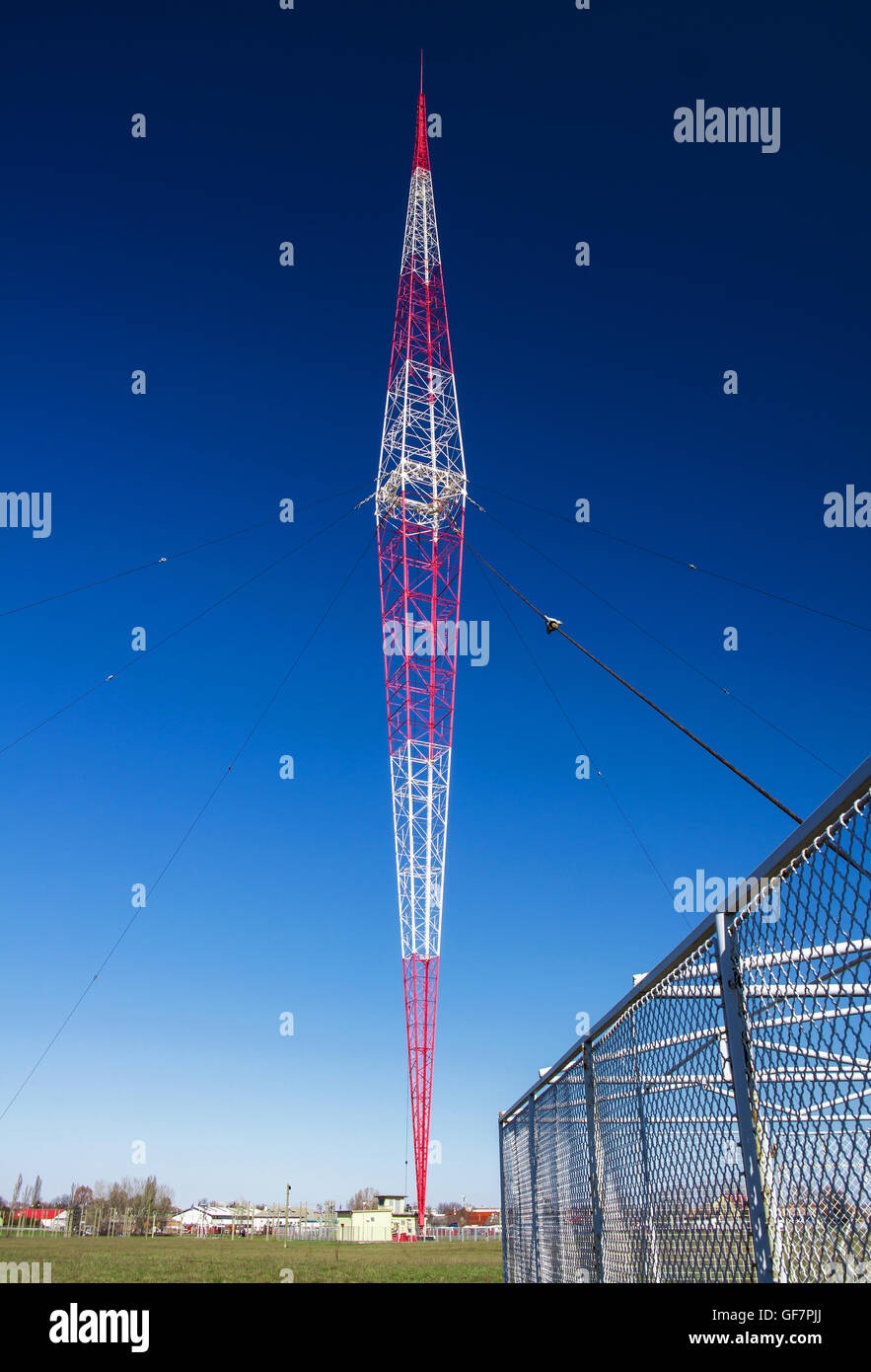 The highest telecommunications mast tower in Europe Stock Photo - Alamy