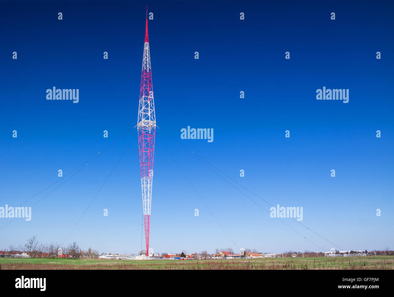 The highest telecommunications mast tower in Europe Stock Photo - Alamy