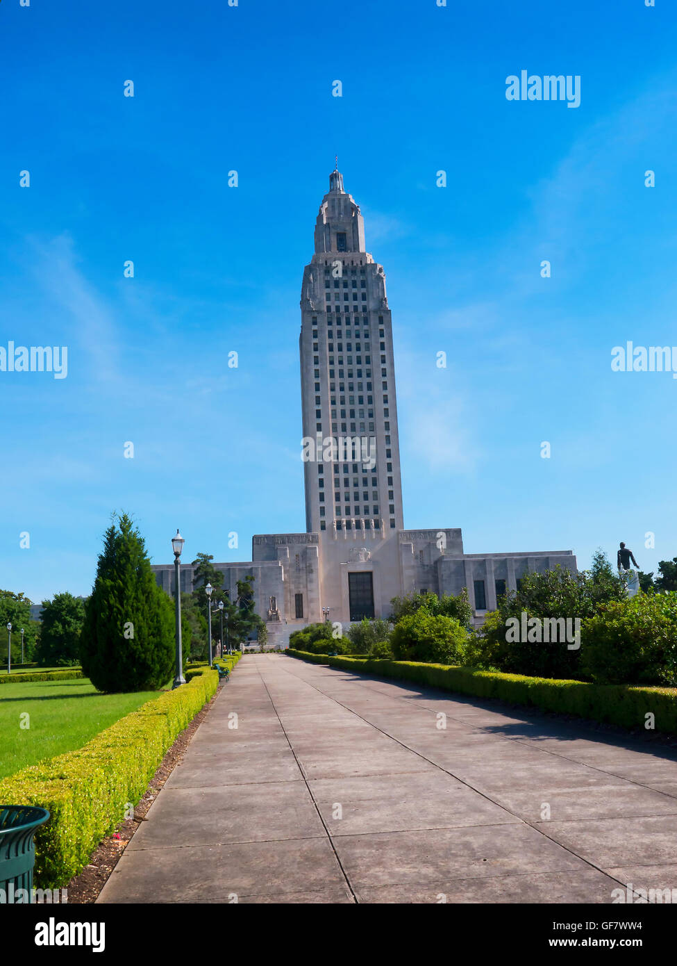 The Louisiana State Capital Building in Baton Rouge Louisiana in the ...