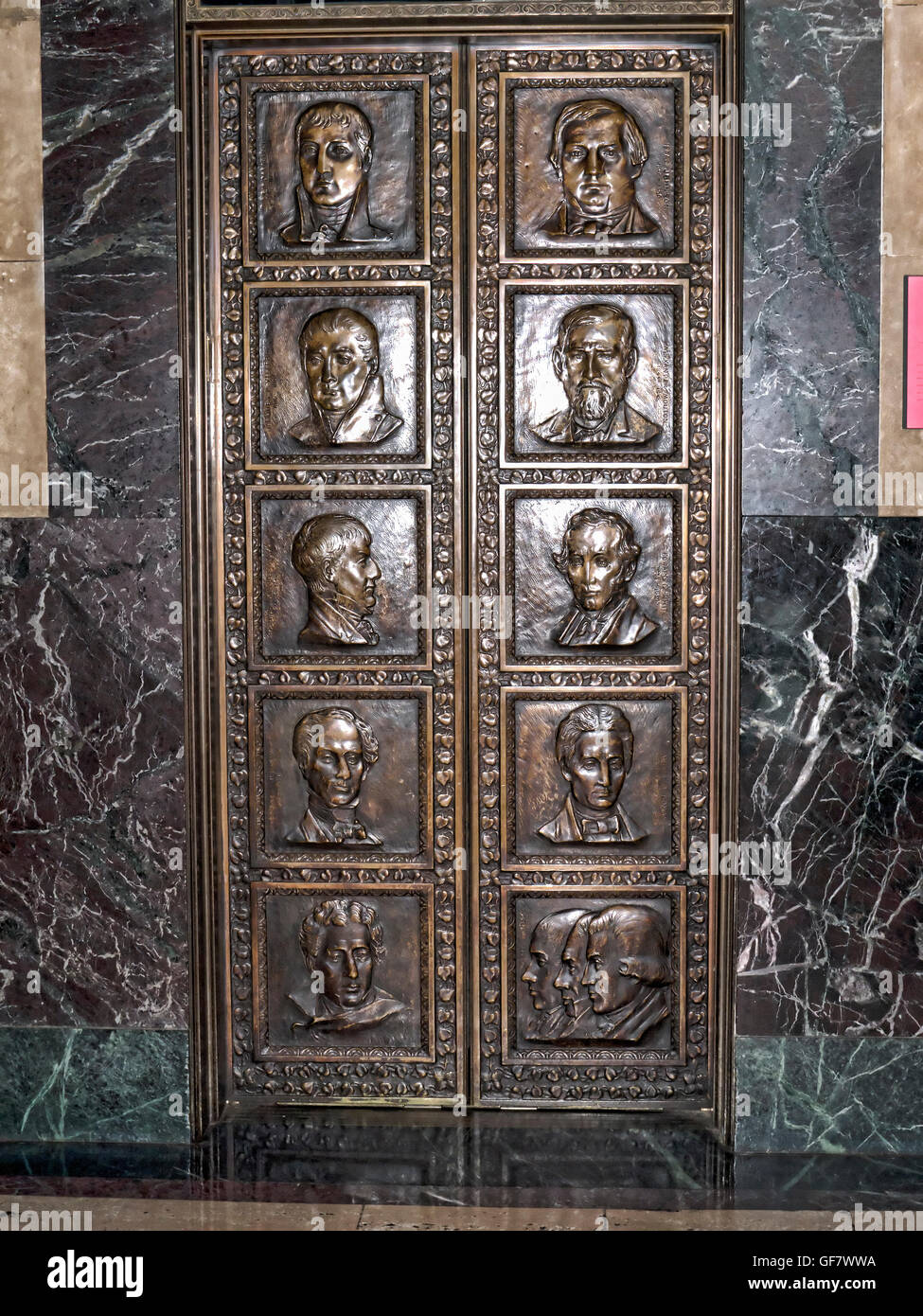 Lift Doors in the Louisiana State Capital Building in Baton Rouge ...