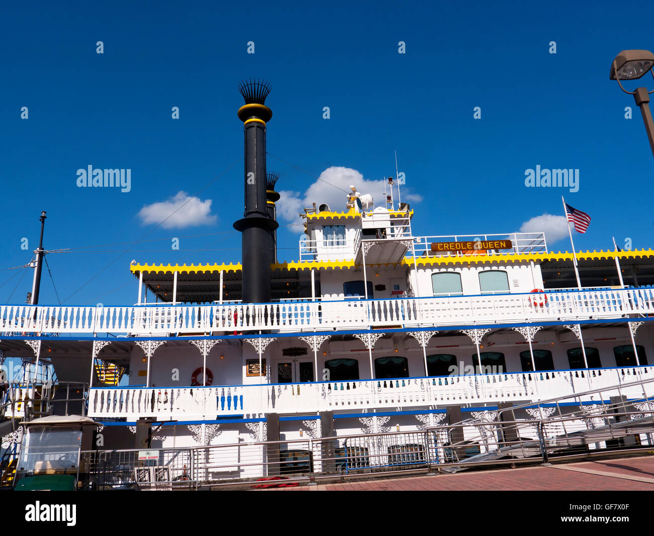 The Paddle Wheeler Creole Queen in New Orleans Louisiana USA Stock ...