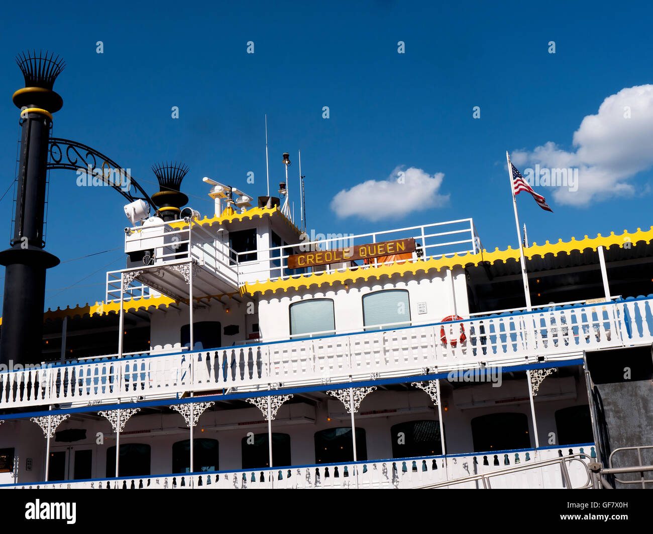 The Paddle Wheeler Creole Queen in New Orleans Louisiana USA Stock ...