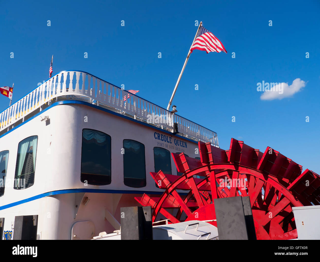The Paddle Wheeler Creole Queen in New Orleans Louisiana USA Stock ...