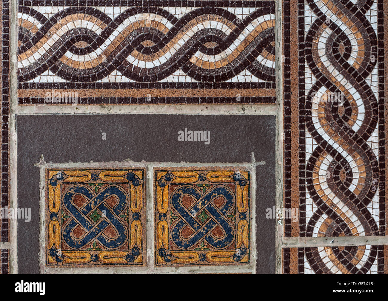 Vintage oriental mosaic tiles closeup Stock Photo - Alamy