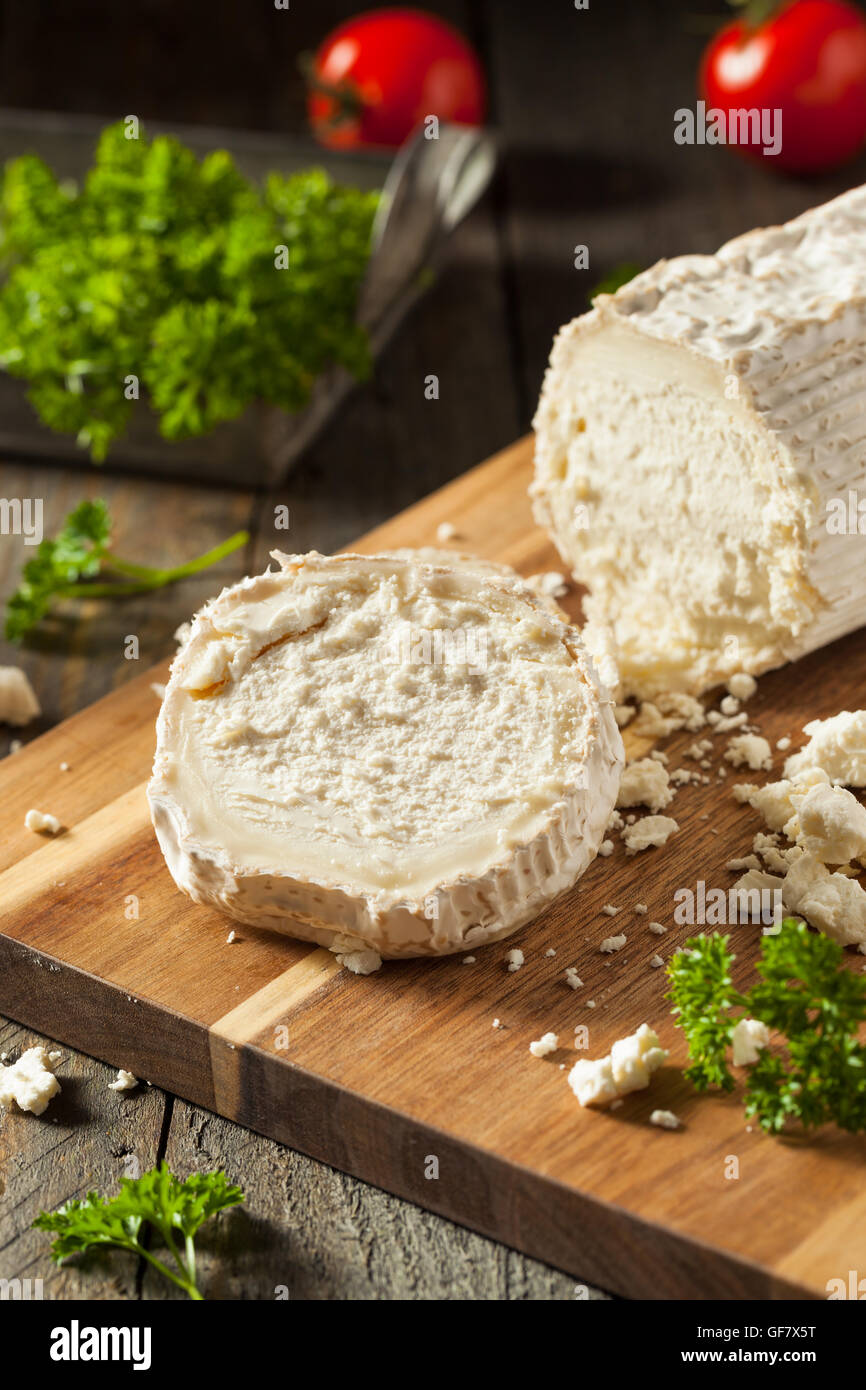 Raw White Organic Goat Cheese Ready for Cooking Stock Photo - Alamy