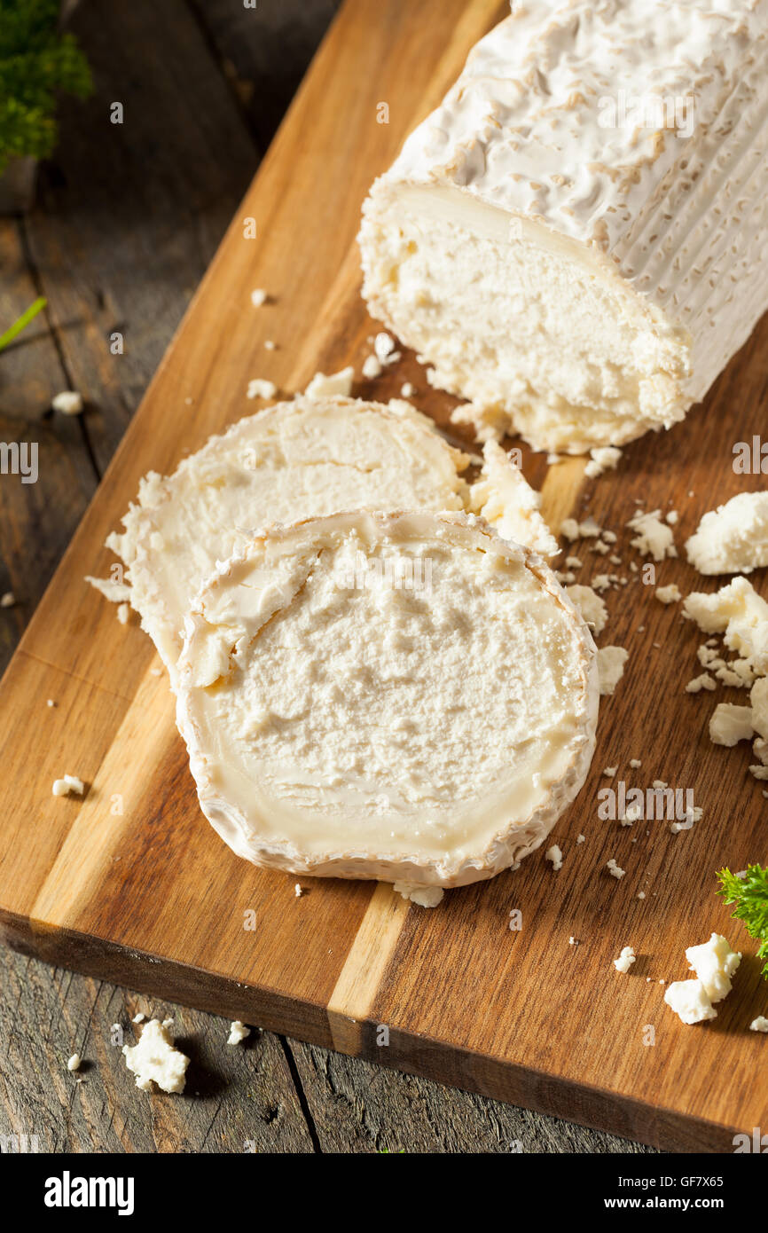 Raw White Organic Goat Cheese Ready for Cooking Stock Photo - Alamy