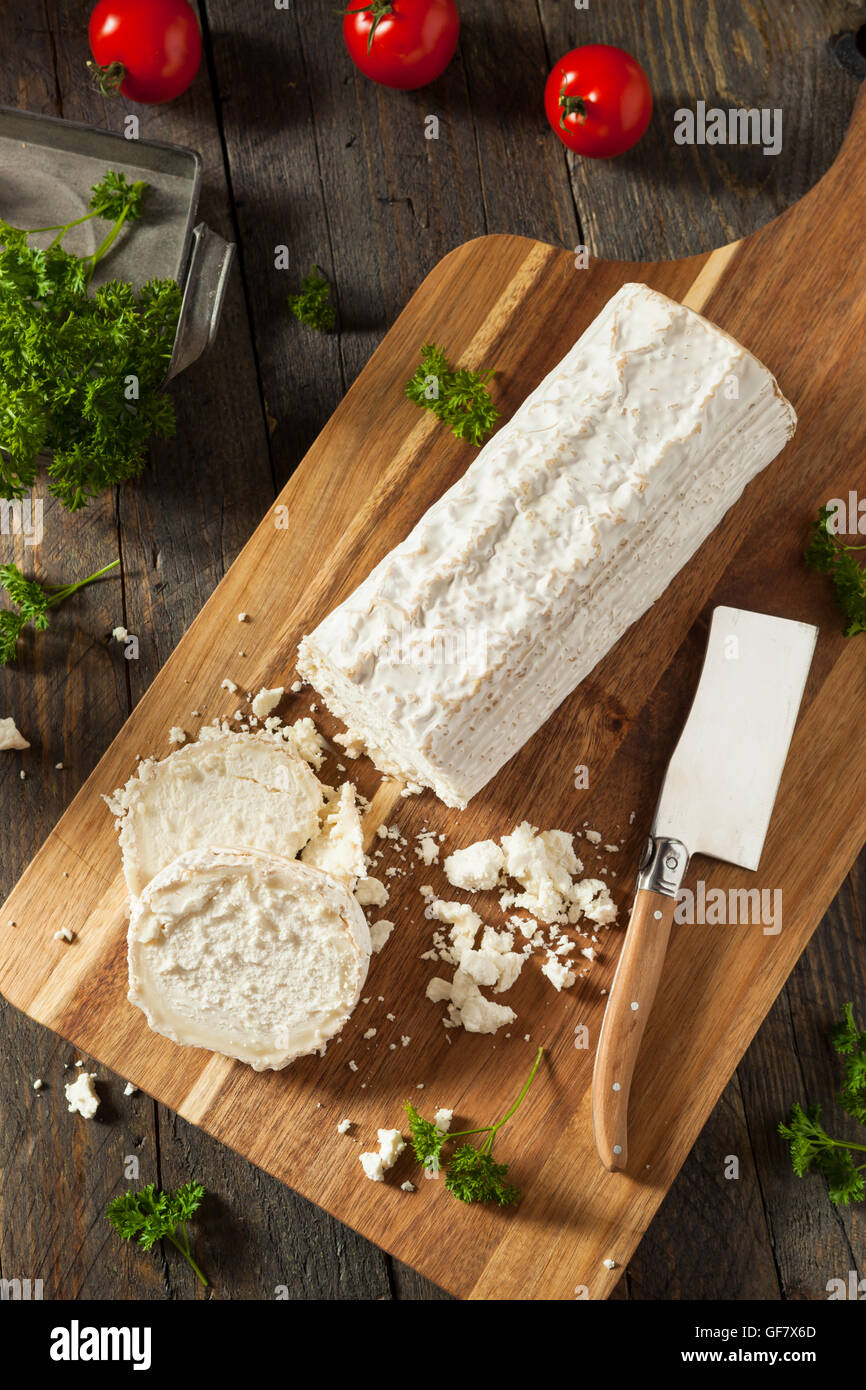Raw White Organic Goat Cheese Ready for Cooking Stock Photo - Alamy