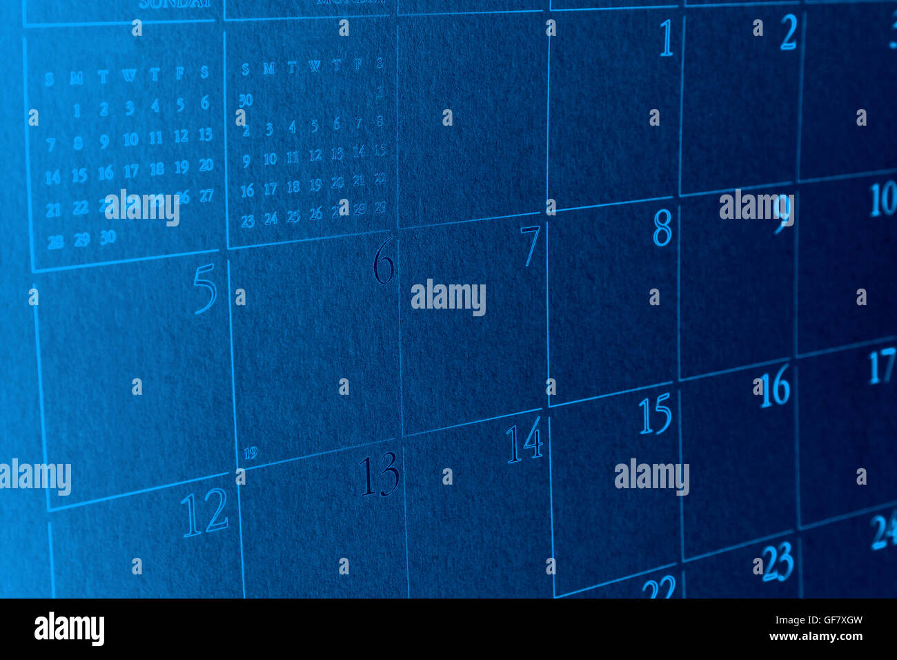 Page annual monthly calendar hi-res stock photography and images - Alamy