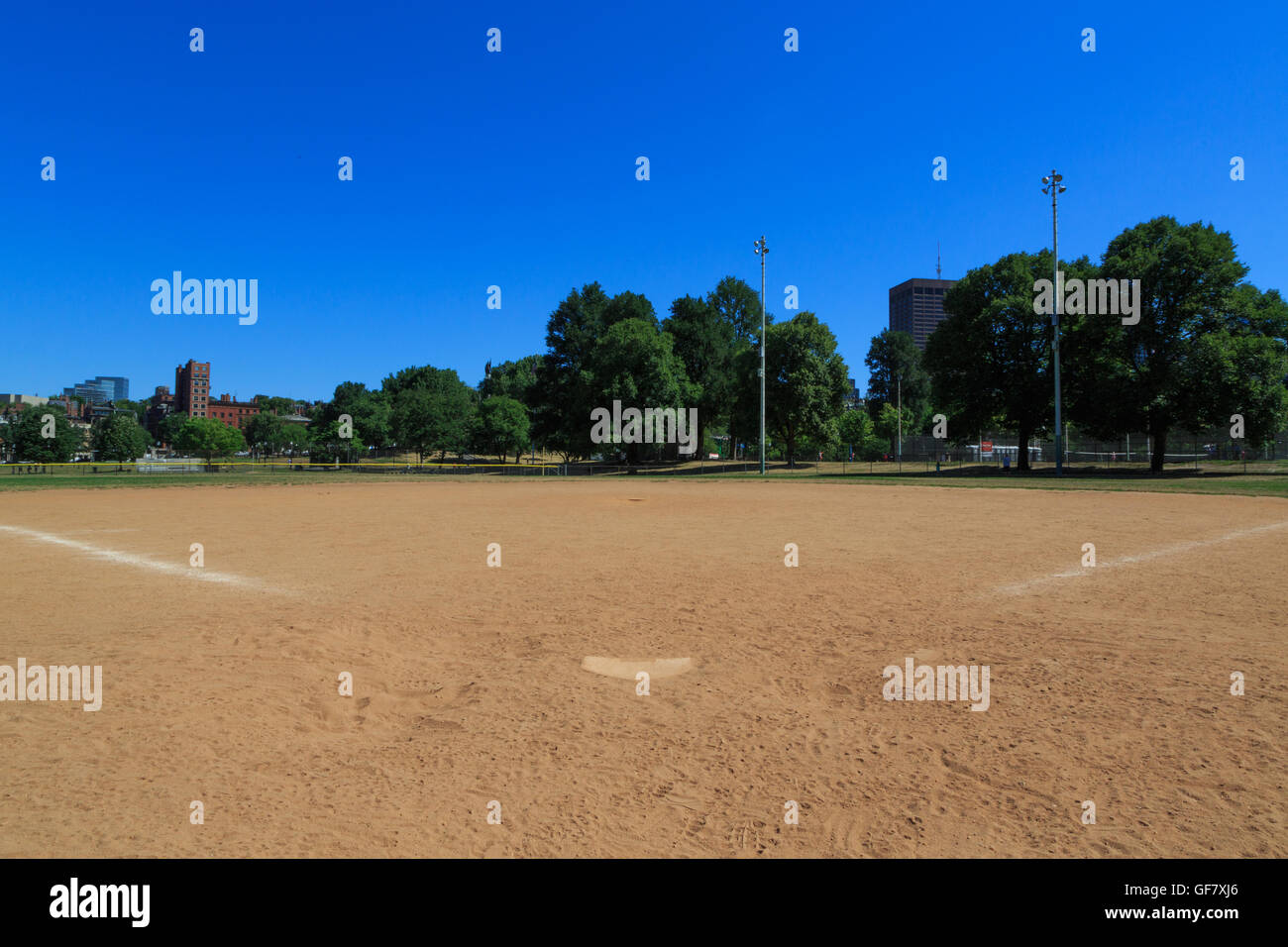 A photograph of the Baseball field on Boston Common in Boston ...