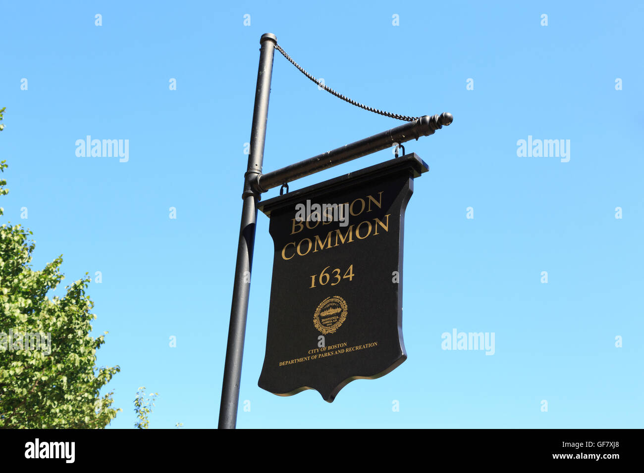 A photograph of a sign for the Boston Common. Boston Common (also known ...