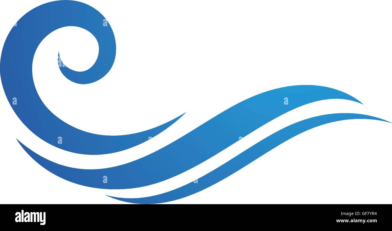 Water wave Logo Template Stock Vector Image & Art - Alamy