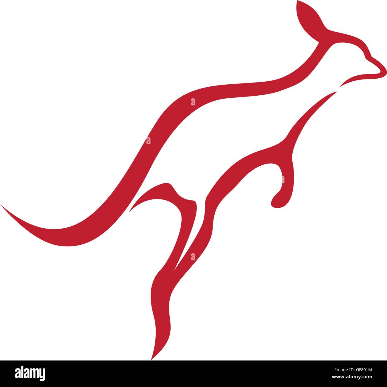 Kangaroo Icon Vector Stock Vector Image & Art - Alamy