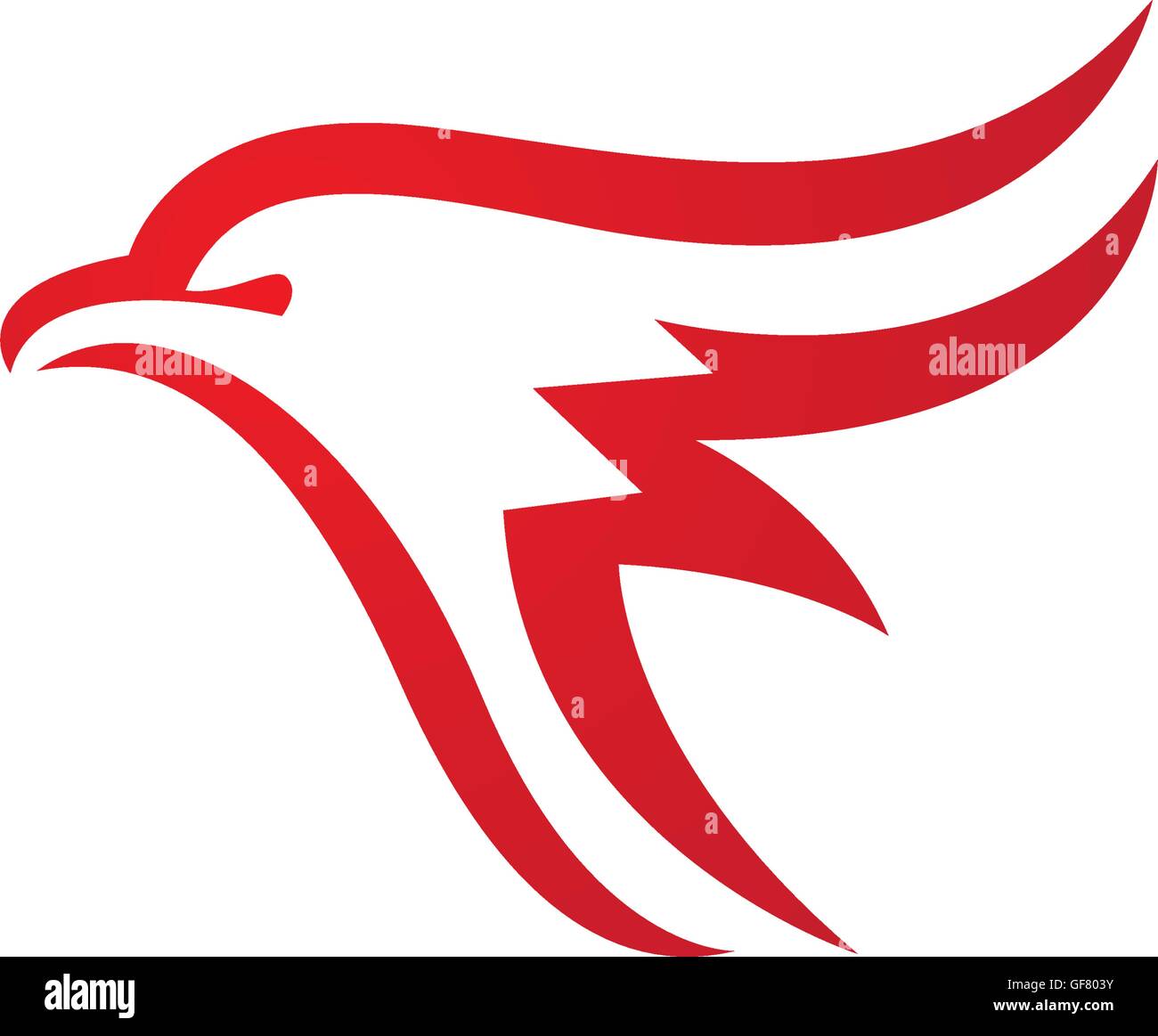 Falcon Logo Template Stock Vector Image & Art - Alamy