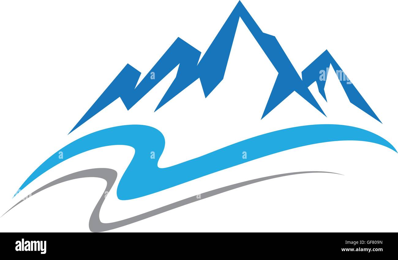 Mountain vector icon illustration design template Stock Vector Image ...