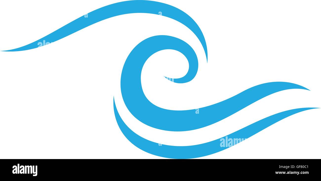 Water wave Logo Template Stock Vector Image & Art - Alamy