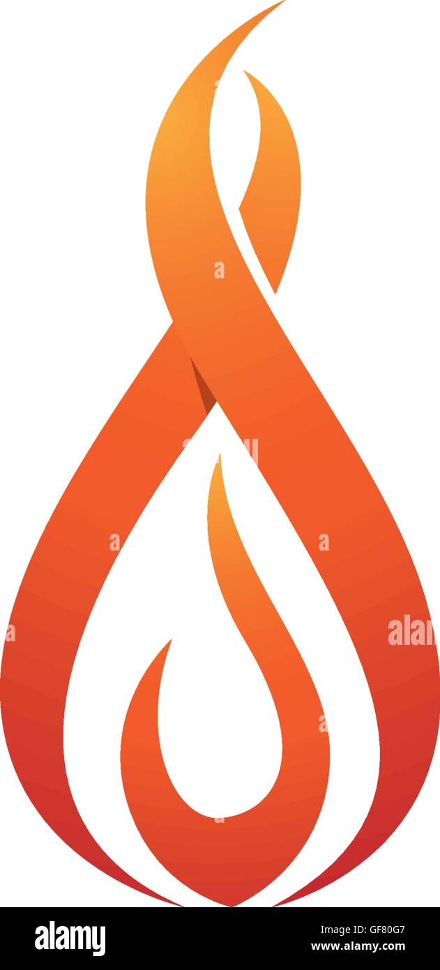 Fire flame Logo Template Stock Vector Image & Art - Alamy