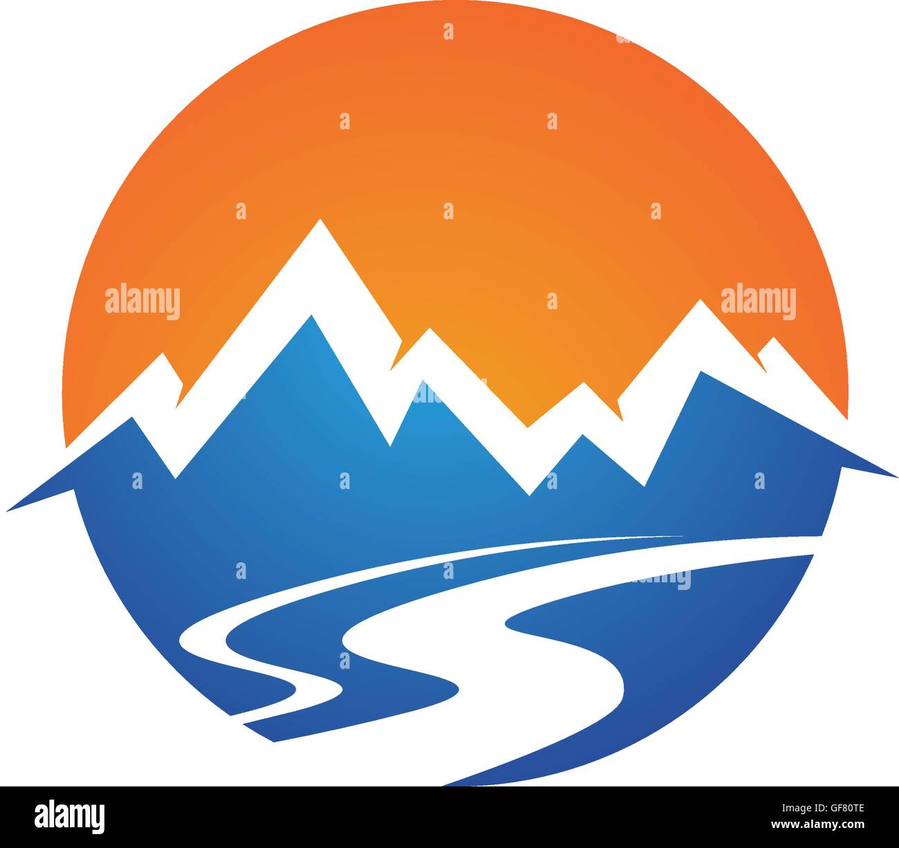 Mountain vector icon illustration design template Stock Vector Image ...