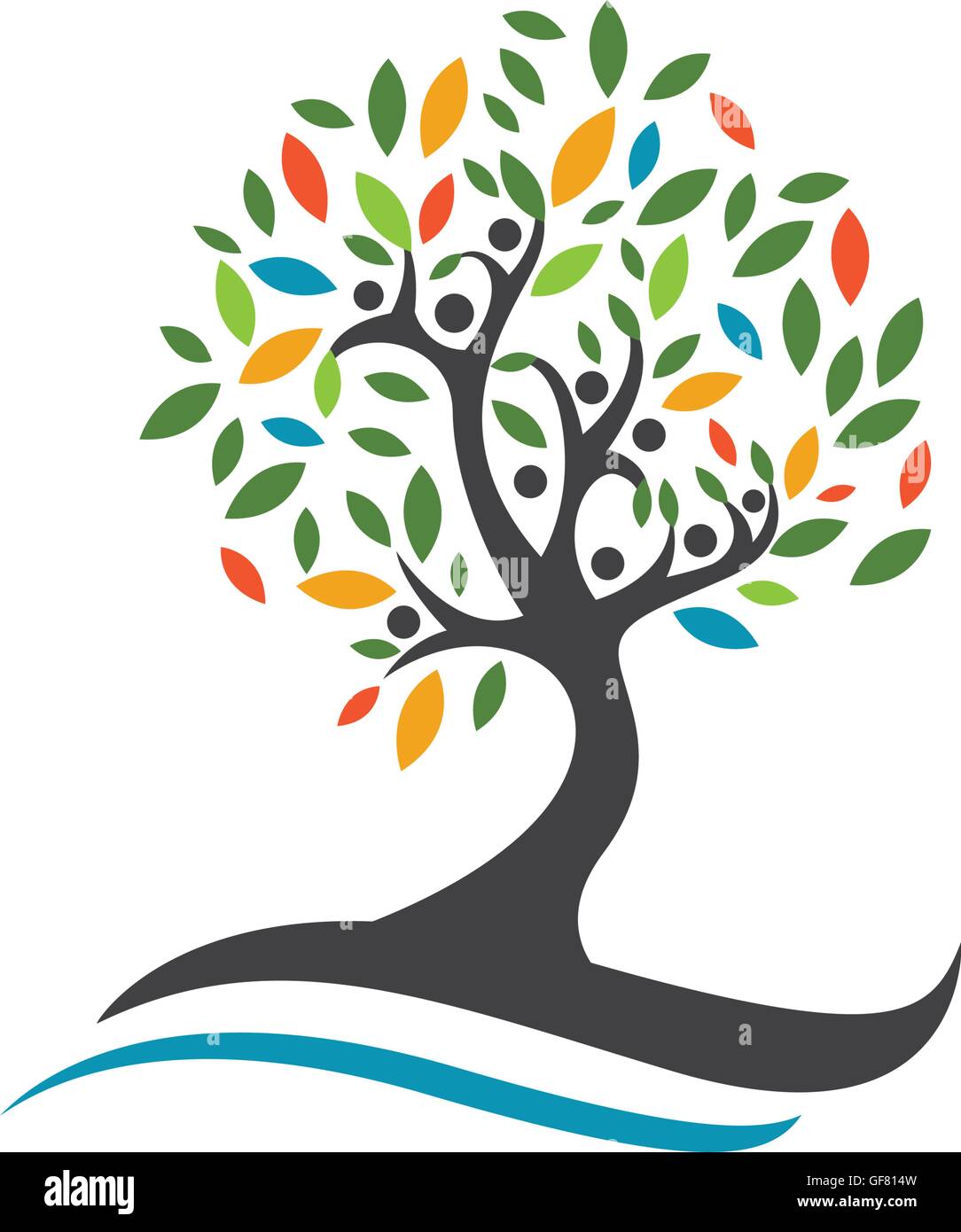 Family Tree Logo Stock Vector Image & Art - Alamy