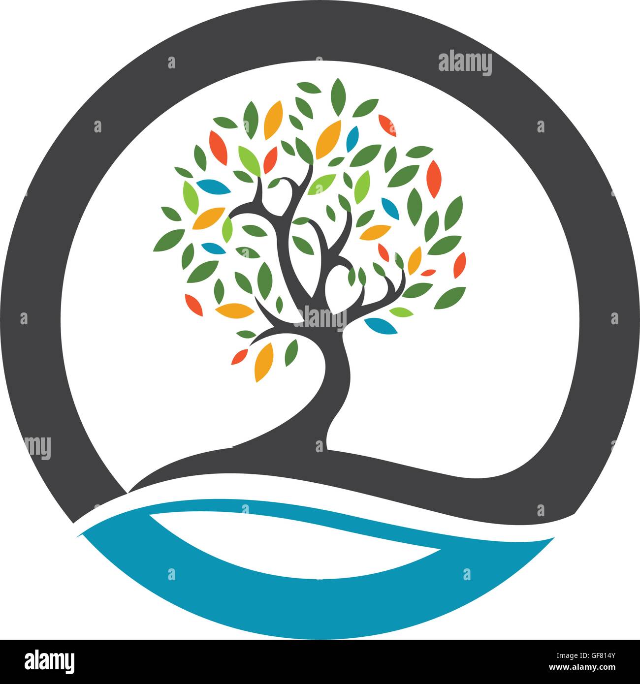 Eco Tree Logo Template Stock Vector Image & Art - Alamy